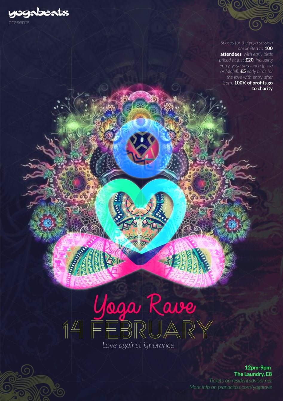 Yogabeats Pranaclass Yoga Rave at Mangle E8, London