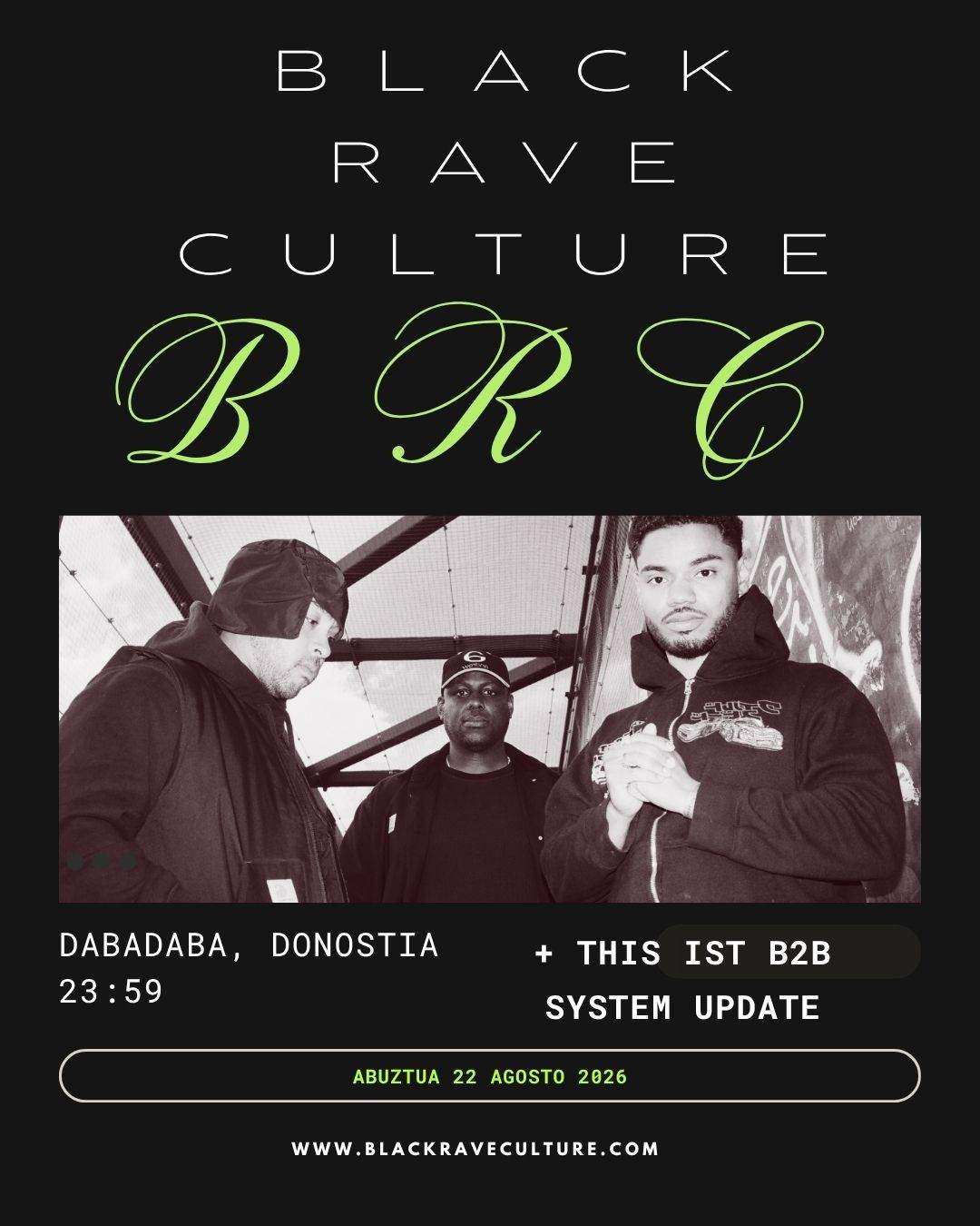 Black Rave Culture + This Ist b2b System Update at Dabadaba, North