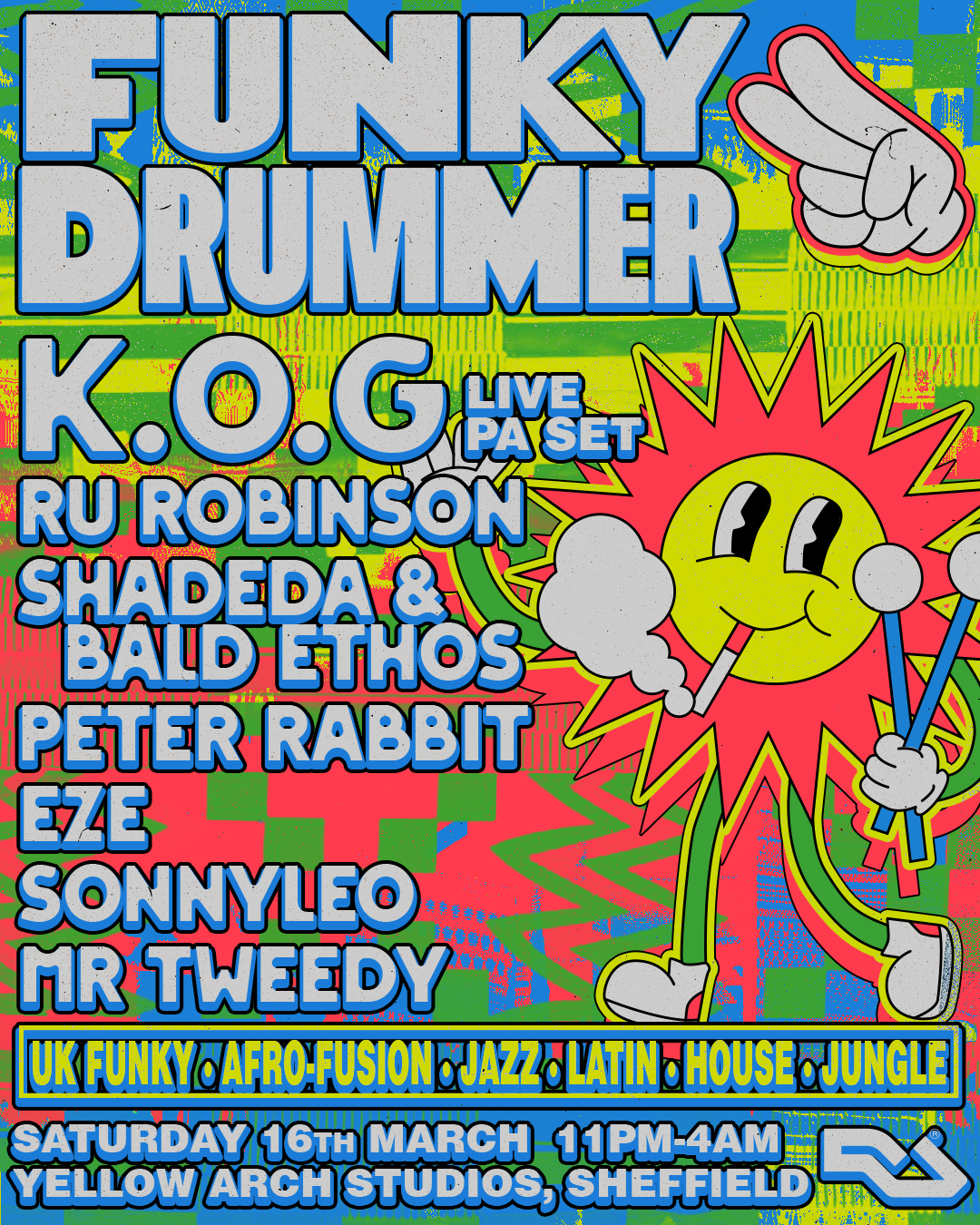 Funky Drummer: Global party flavours, featuring K.O.G, Aziza Jaye ...