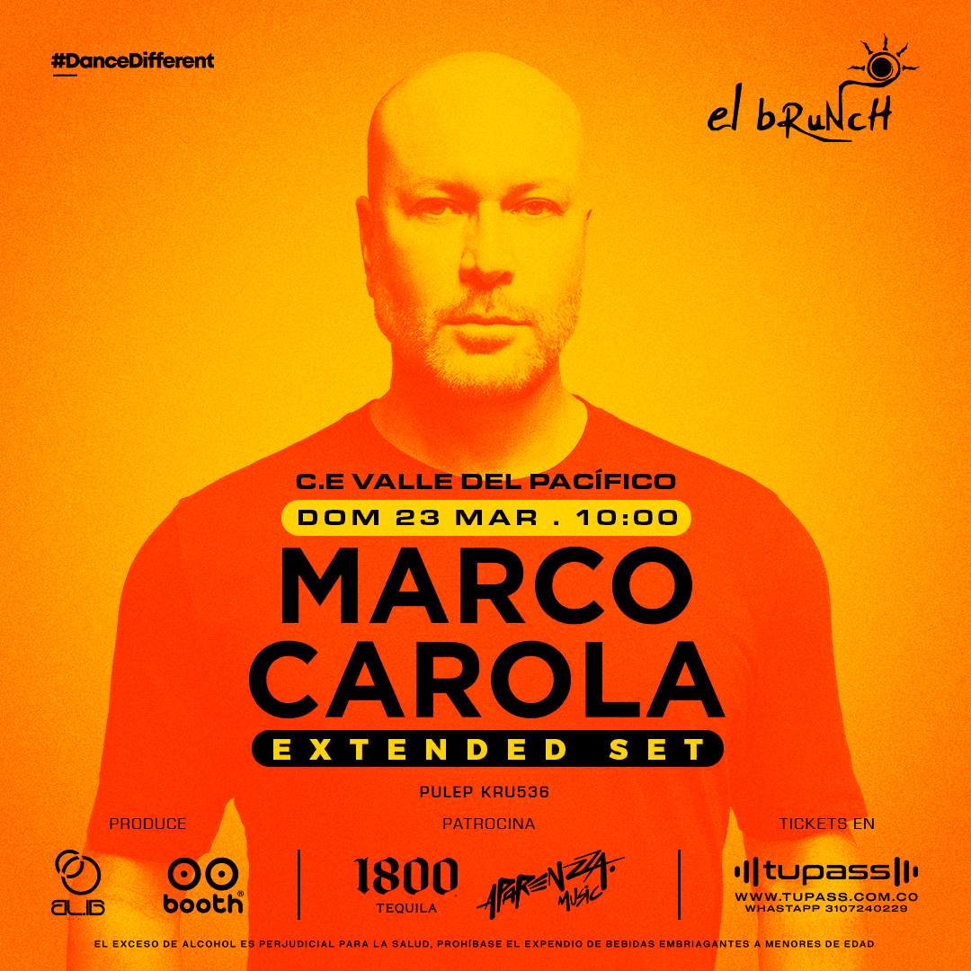 EL BRUNCH con Marco Carola en Centro de Eventos Valle del Pacifico, Cali