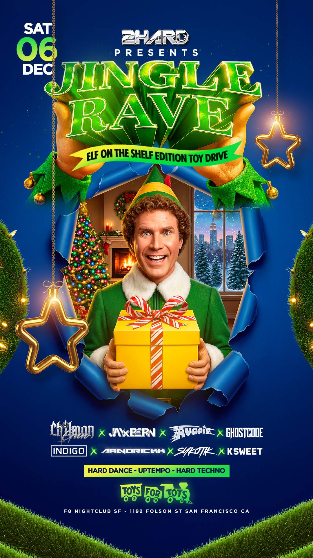 TOY DRIVE Jingle Rave: Elf on the Shelf Edition presented by 2HARD x ...