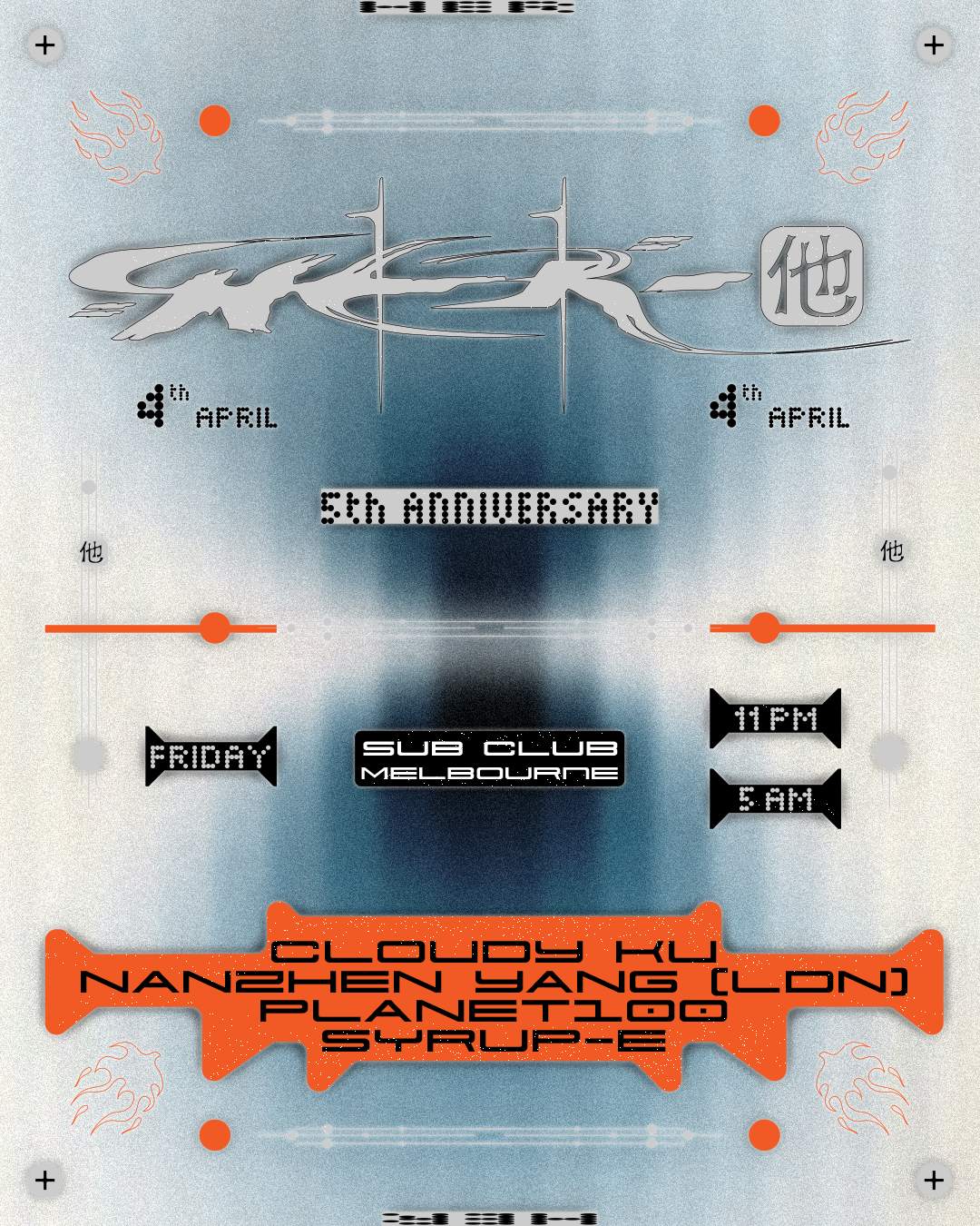 HER他 5th Anniversary at Sub Club Melbourne, Melbourne