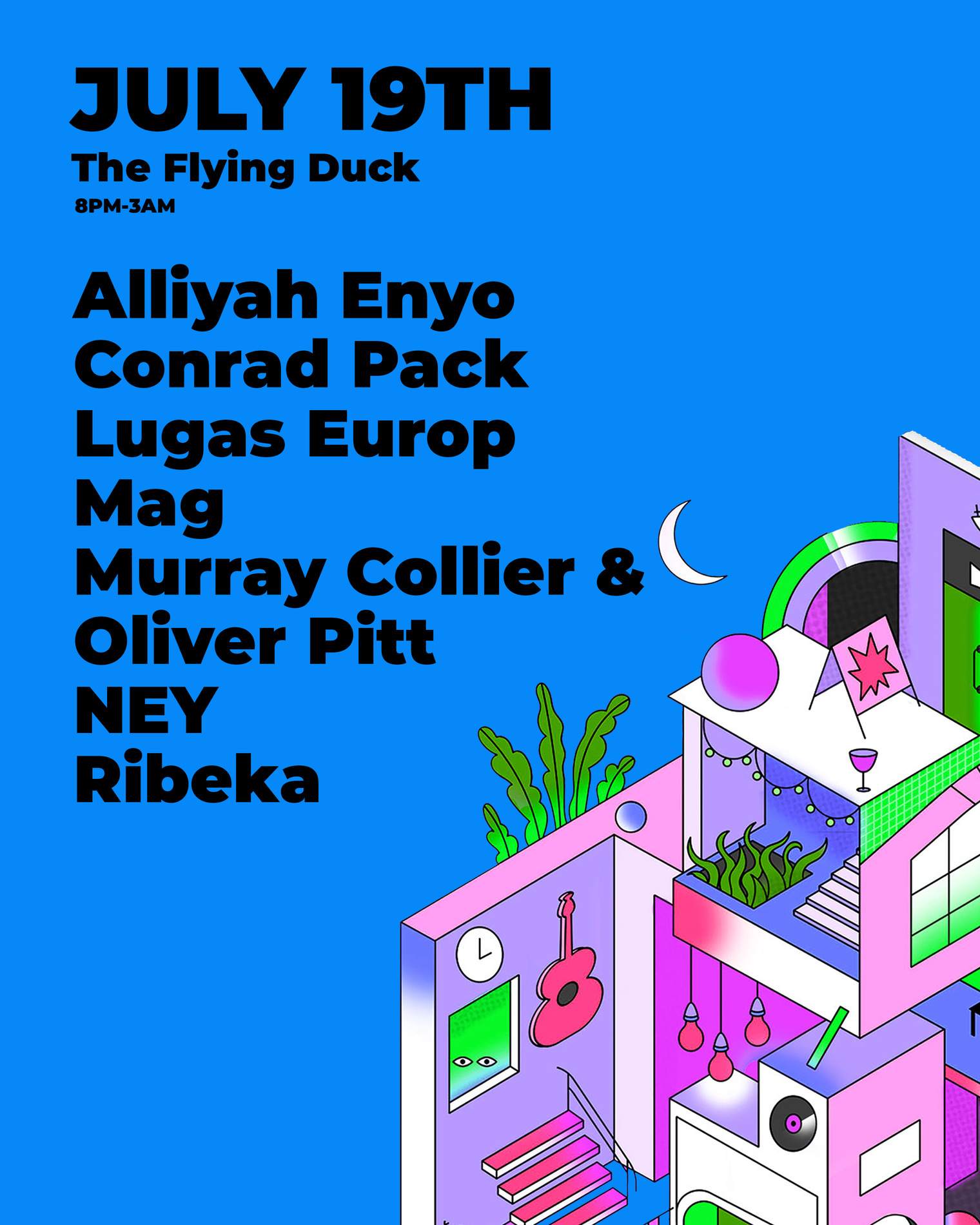 {Free entry after 12} Conrad Pack/Lugas Europ/Mag/Murray Collier & Oliver Pitt/ NEY/Ribeka at ...
