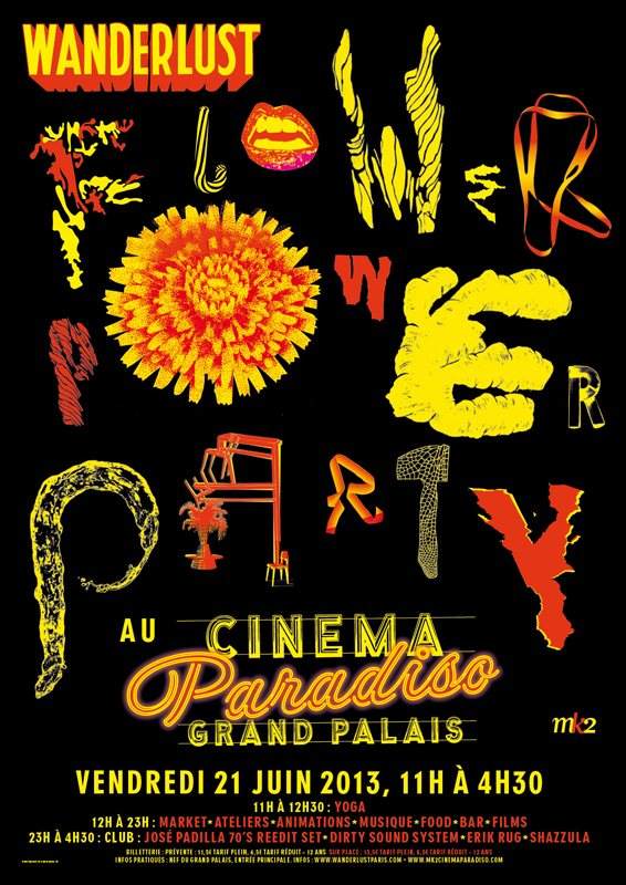 The Wanderlust Flower Power Party at Cinema Paradiso Super Club at ...