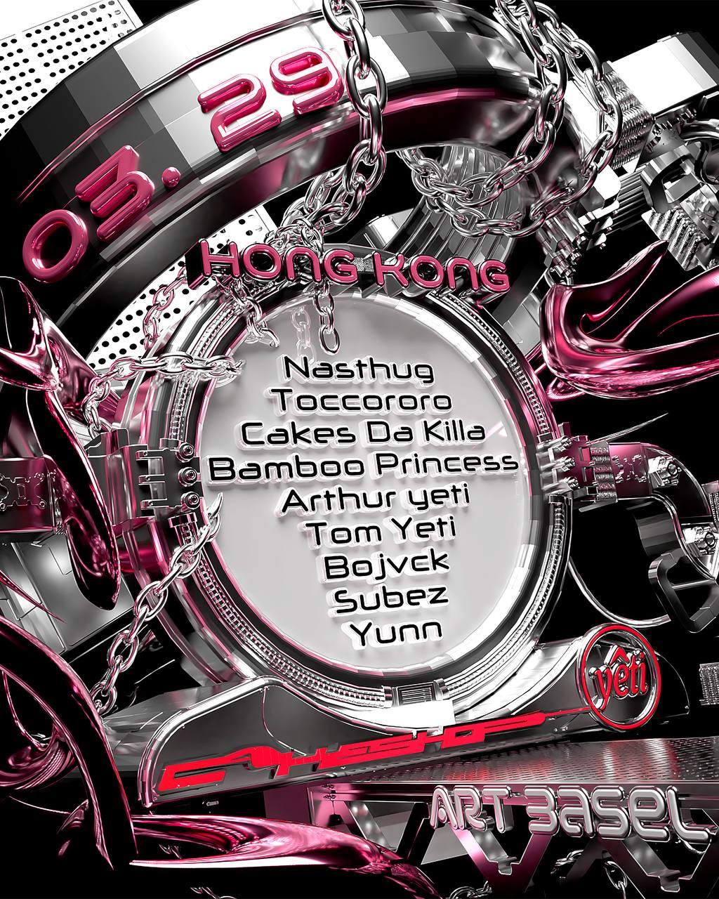 Yeti x Cakeshop secret HK Artweek warehouse rave in the sky at TBA ...