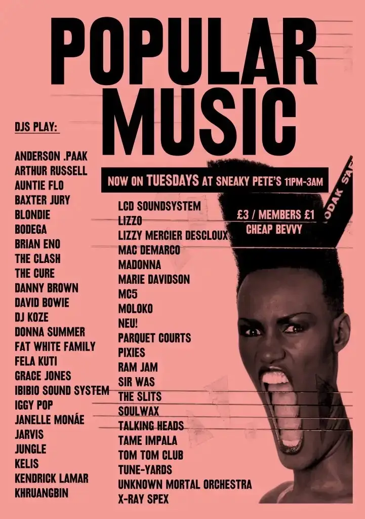 Popular Music at Sneaky Pete's, Edinburgh