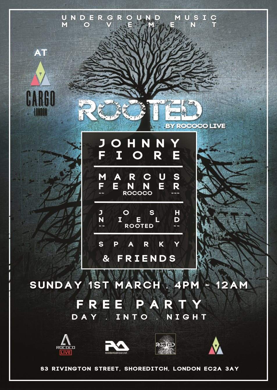 Rooted LDN Edition - with Johnny Fiore, Marcus Fenner & Friends em ...