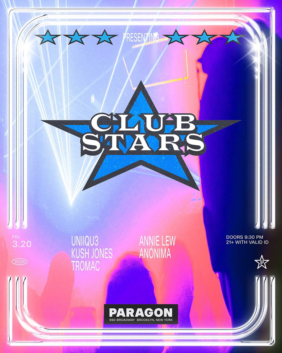 Club Stars: UNiiQU3, Kush Jones, Tromac + Annie Lew, Anónima at Paragon ...