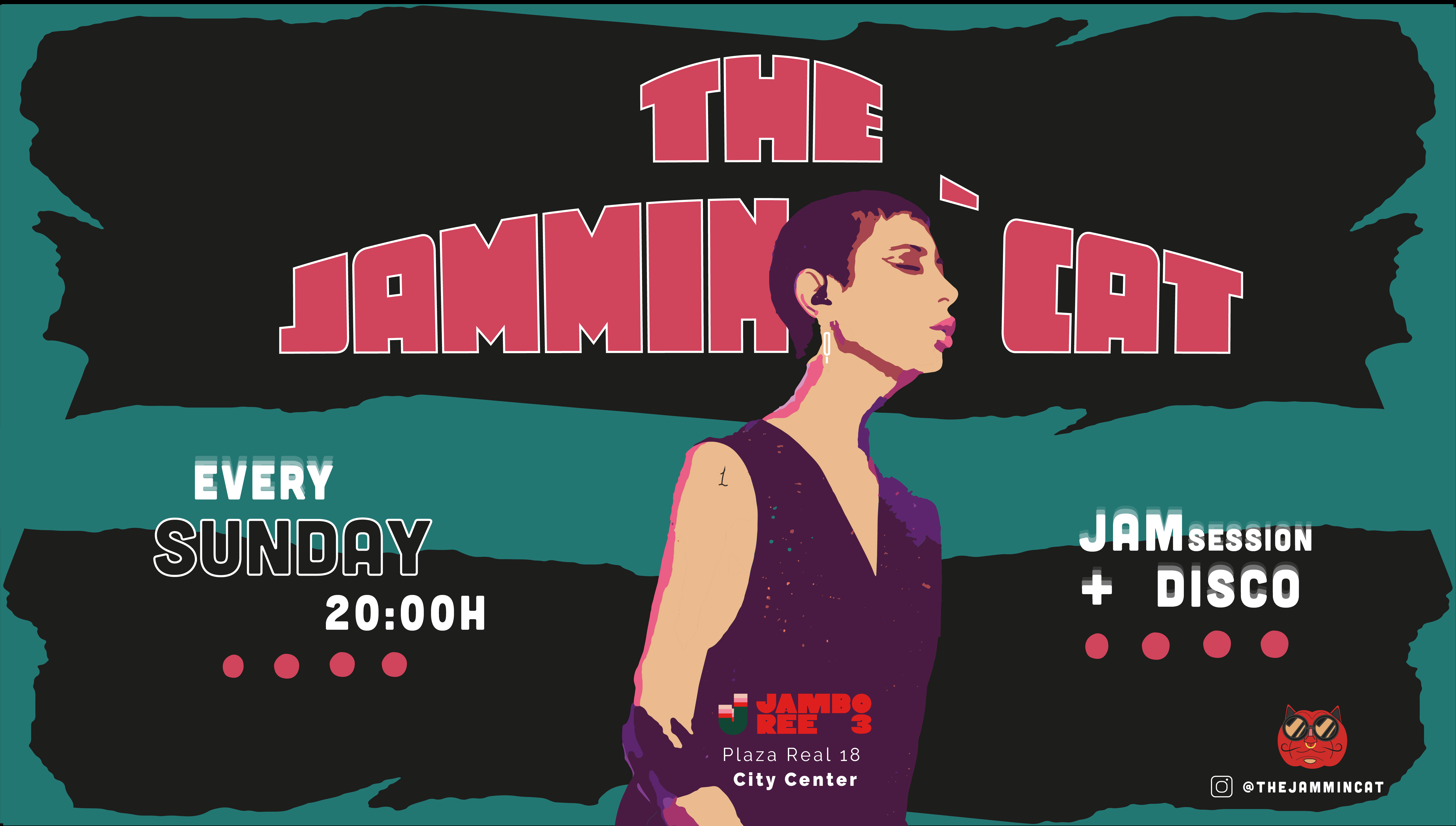 THE JAMMIN' CAT (JAM & DISCO) at Jamboree Dance Club, Barcelona