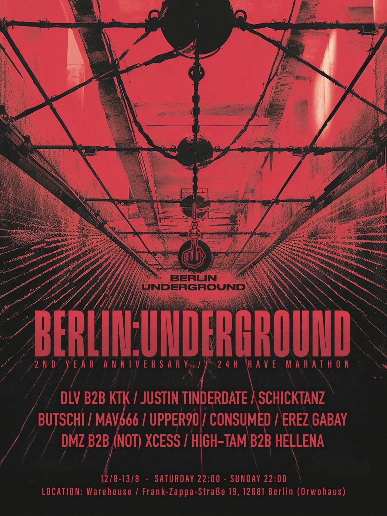Berlin:Underground 2nd Year Anniversary // 24H Rave Marathon at ORWO ...