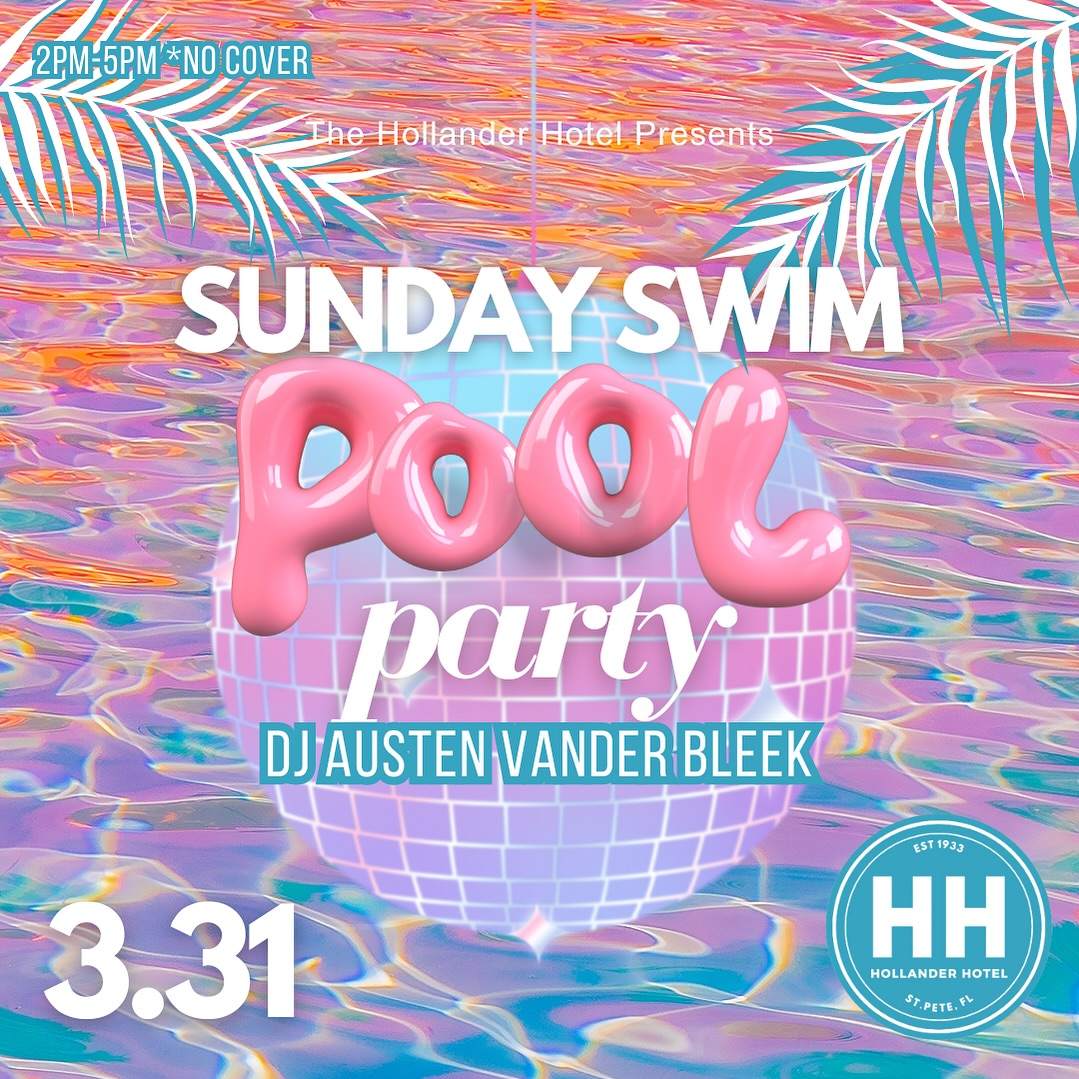 Sunday Swim with Austen van der Bleek at Hollander Hotel, Florida
