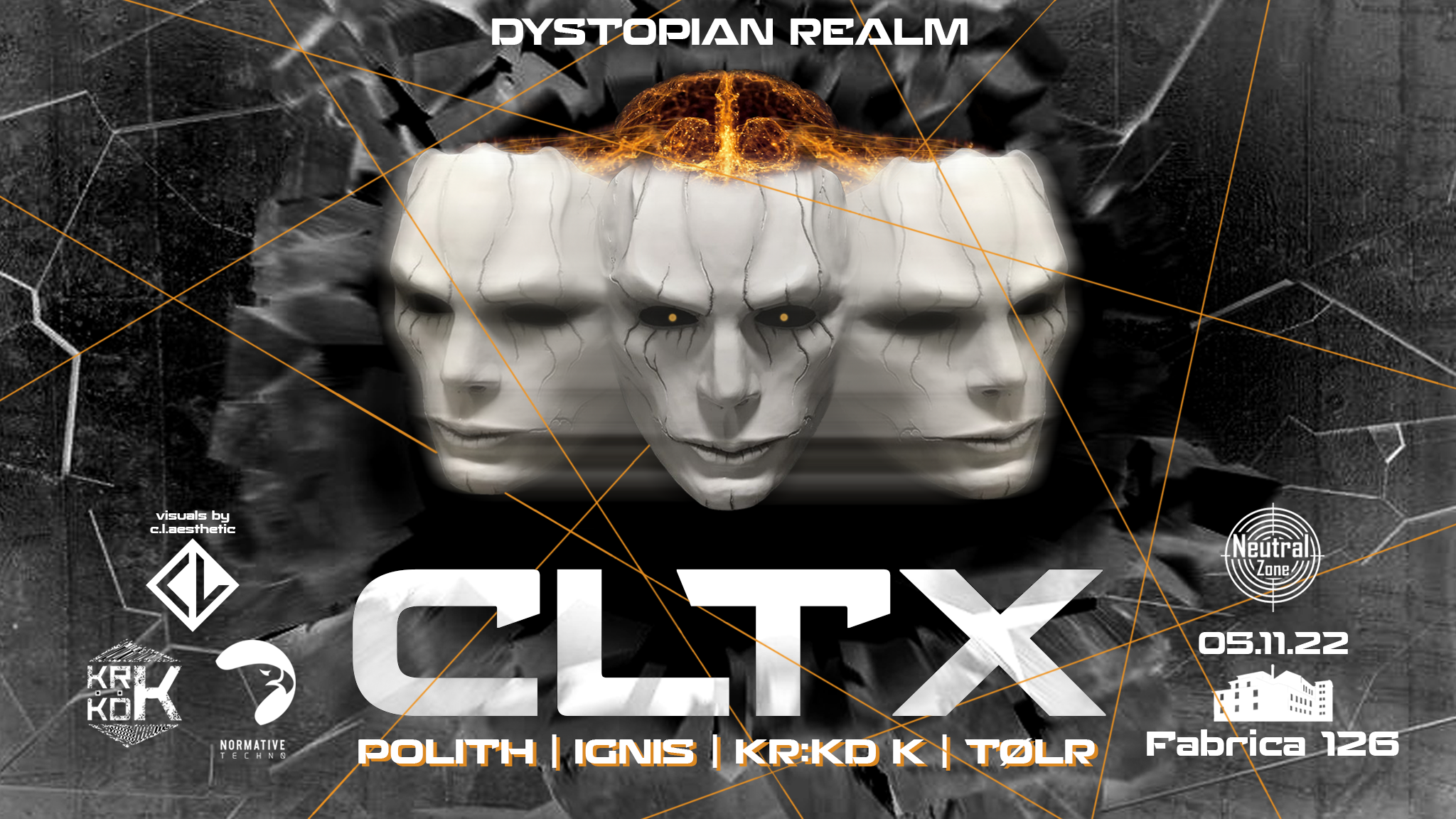 Normative presents: Dystopian Realm with CLTX at Fabrica 126, Sofia