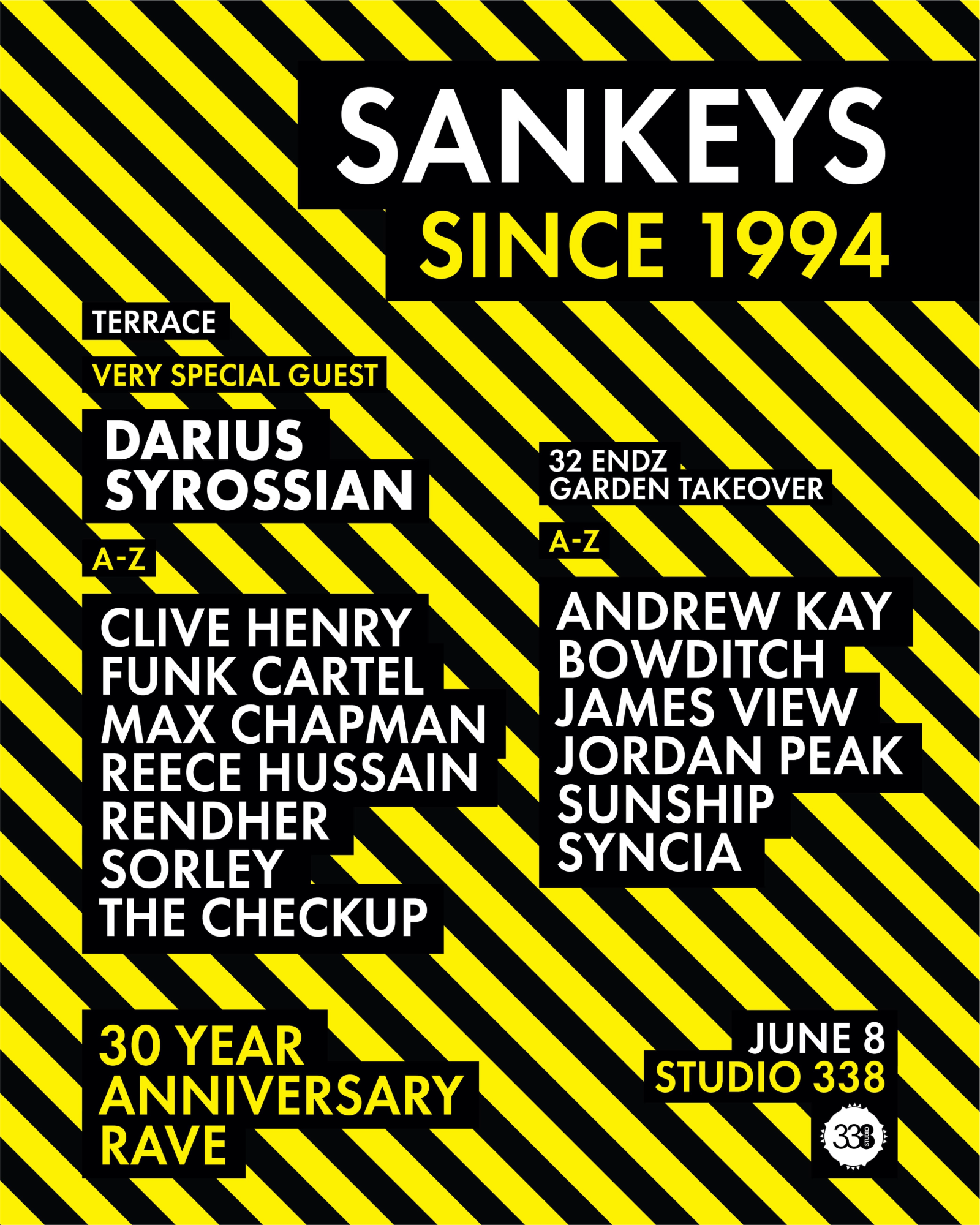 Sankeys 30th Anniversary Mini Festival (Day and Night - Garden and ...
