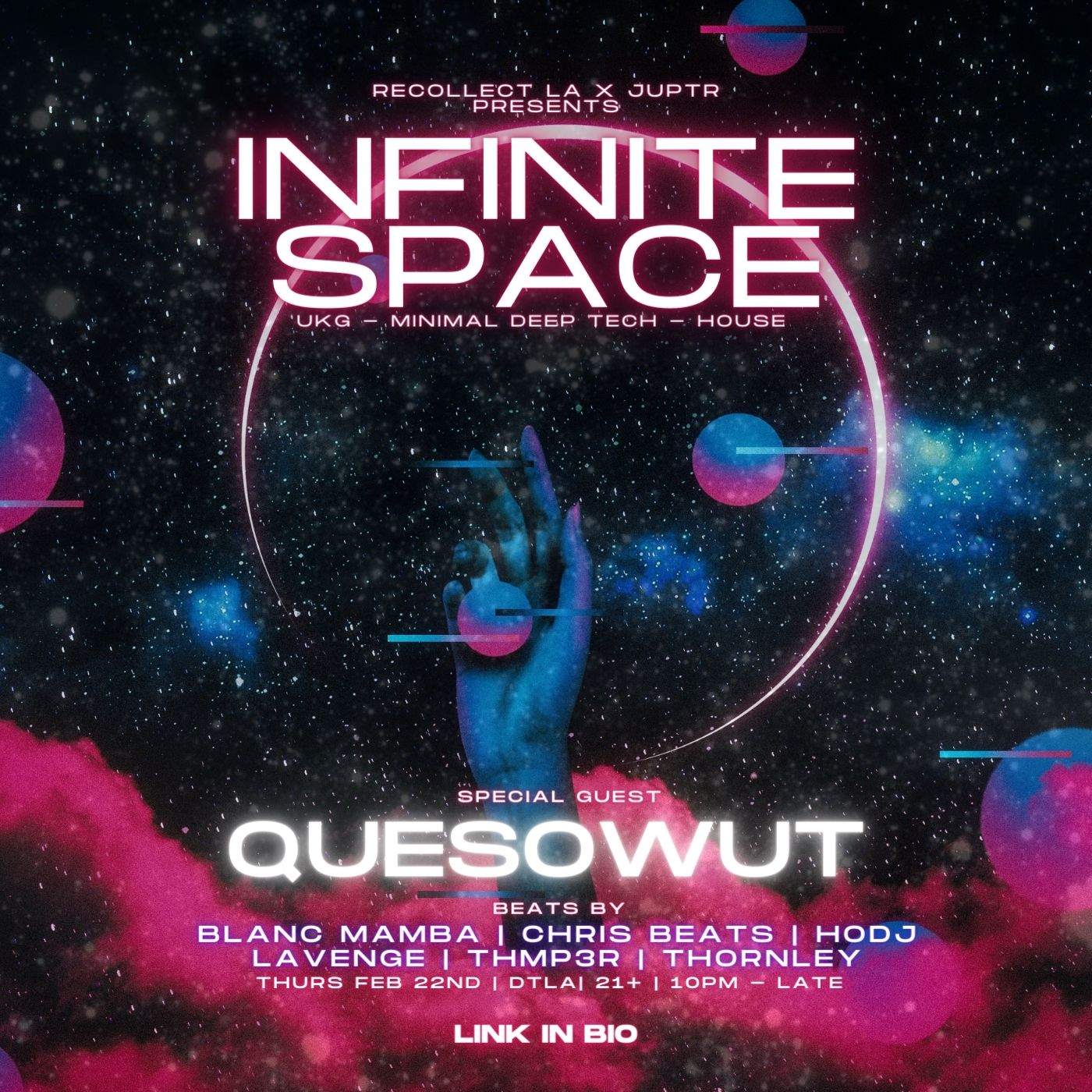 INFINITE SPACE (UKG - MINIMAL DEEP TECH - HOUSE) at Trinity House, Los ...
