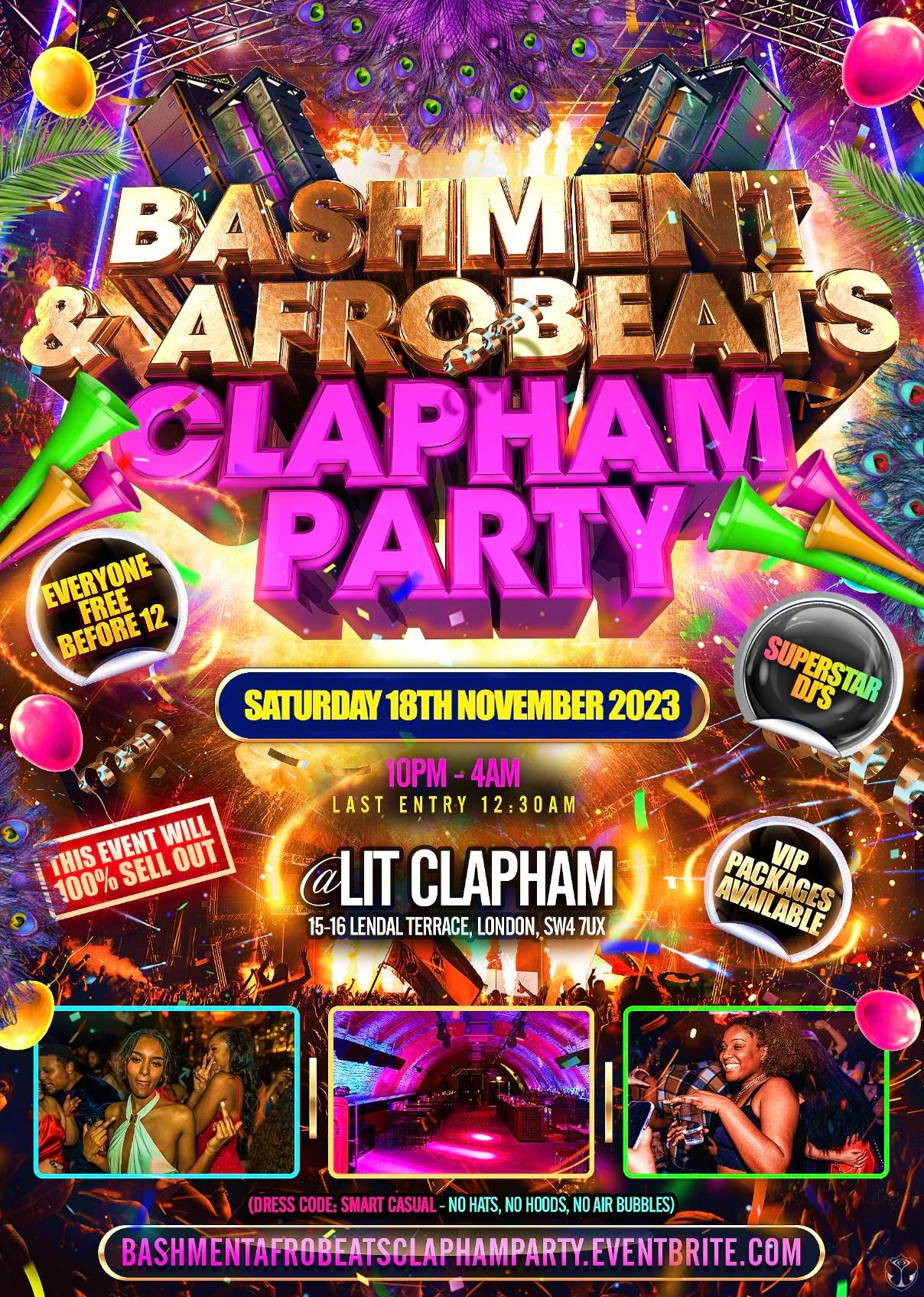 Bashment & Afrobeats - Clapham Party at Lit, London