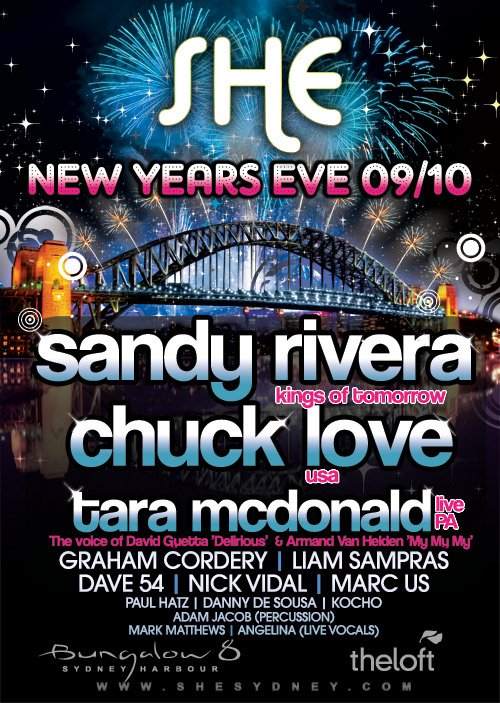 She NYE feat. Sandy Rivera at The Loft, Sydney