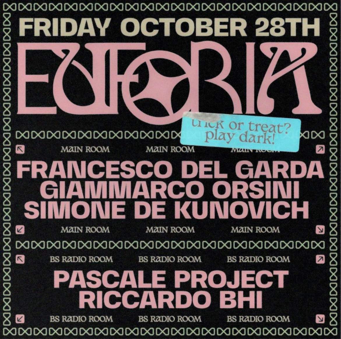 Euforia with Francesco Del Garda, Giammarco Orsini at Gate Milano, Milan
