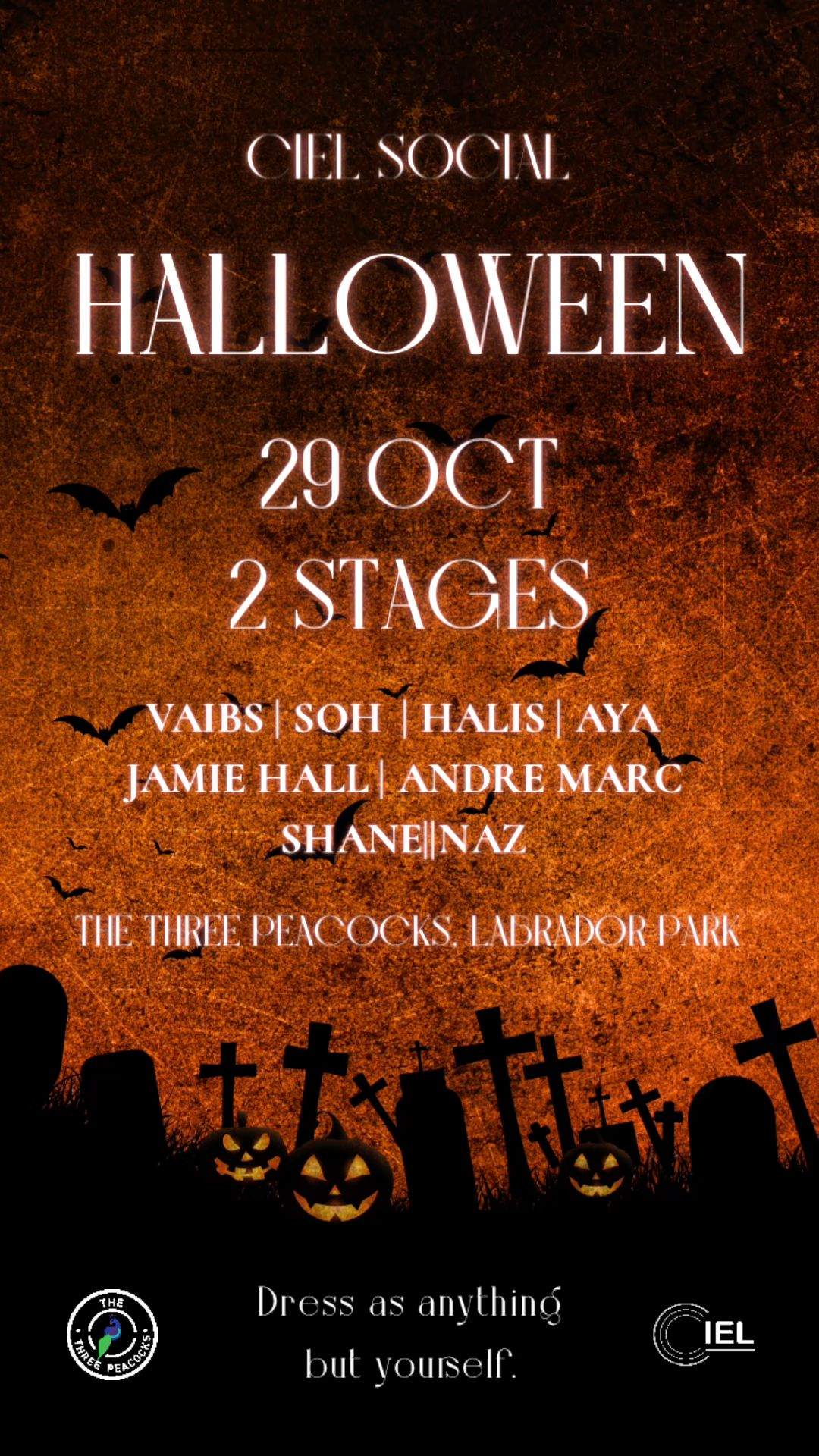 CIEL: HALLOWEEN at TBA - The Three Peacocks Singapore, Singapore