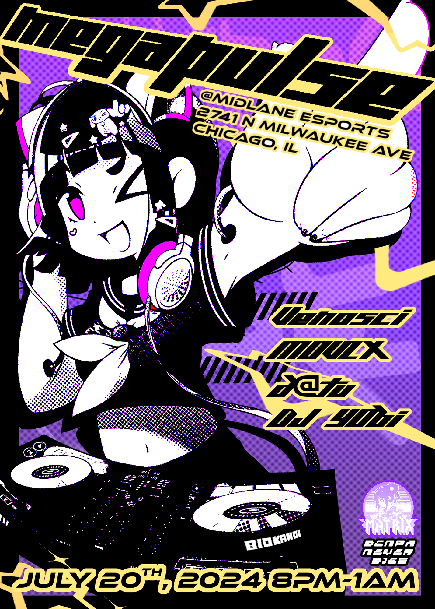 MEGAPULSE (J-Core) at Midlane Esports, Chicago