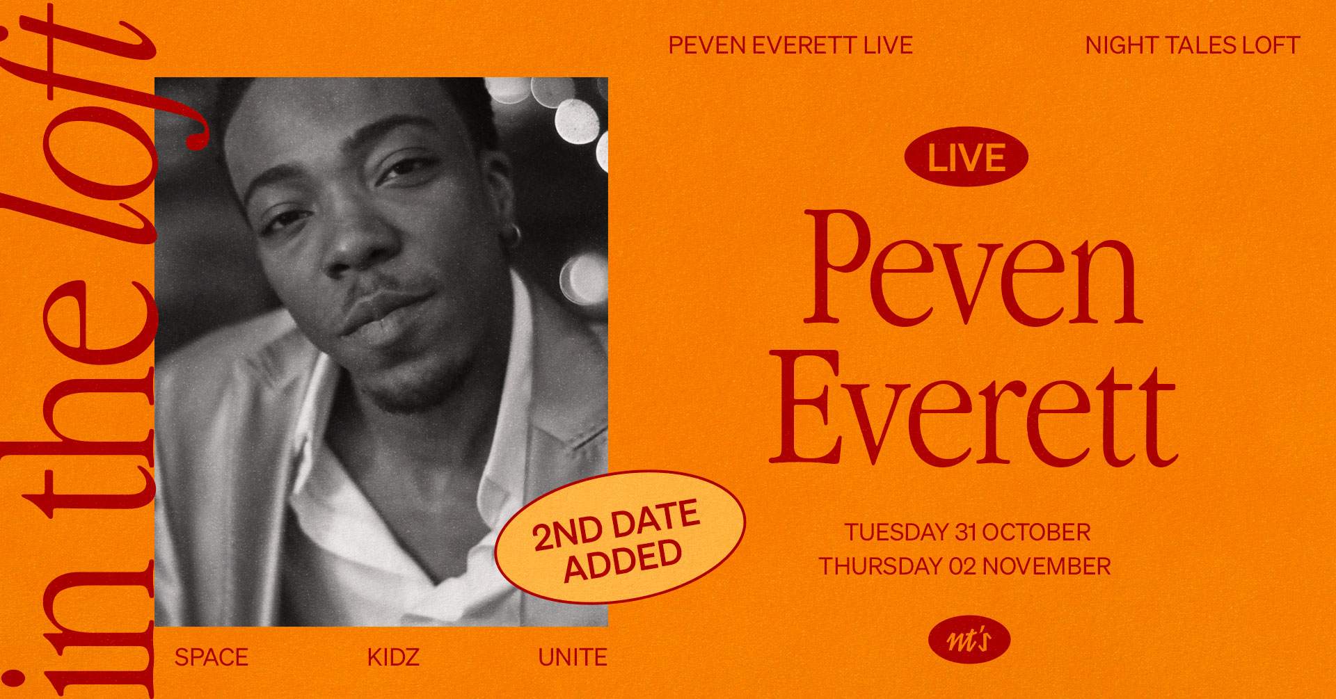 in the loft: Peven Everett (Live) at Night Tales Loft, London