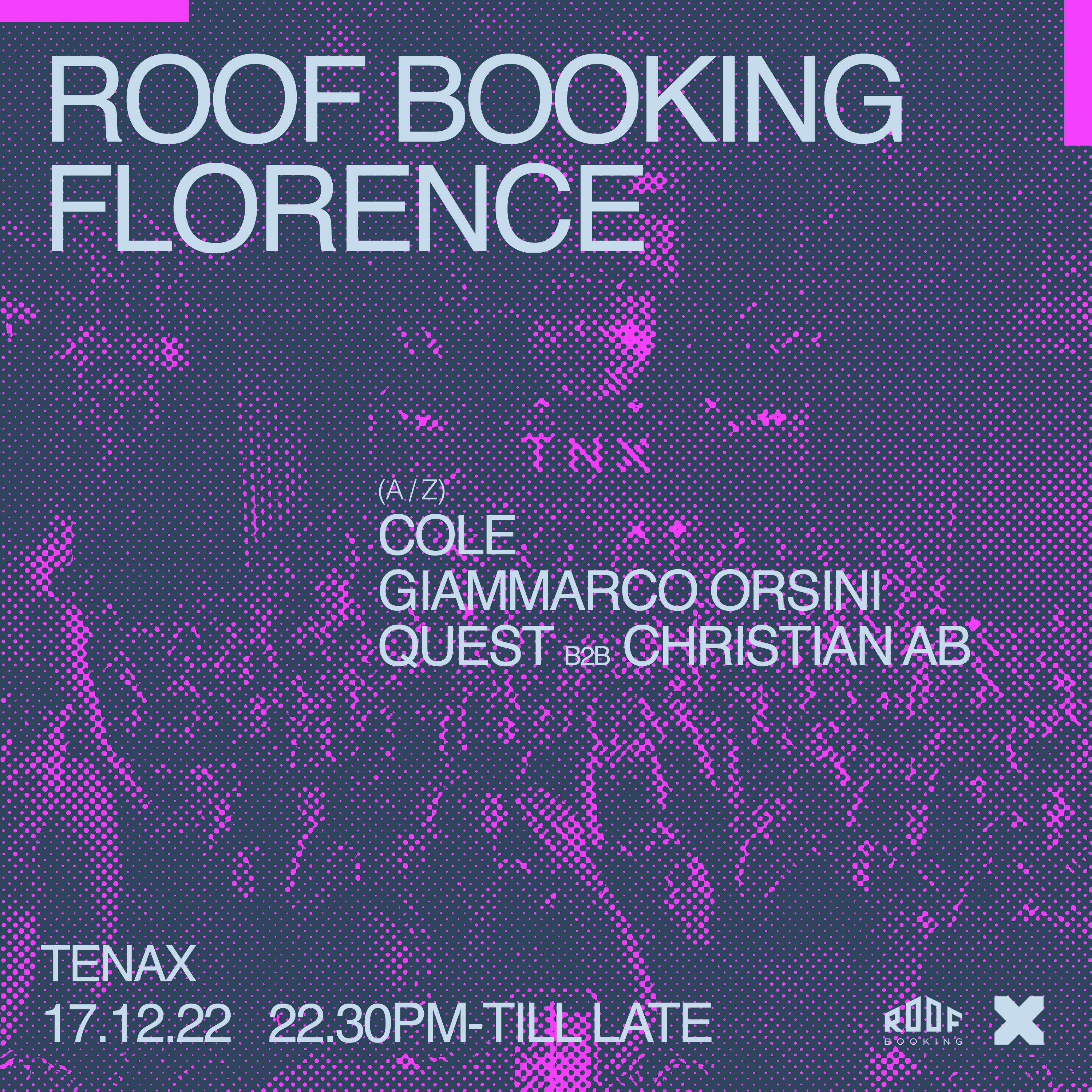 Tenax Nobody's Perfect! x Roof Booking at Tenax, Florence