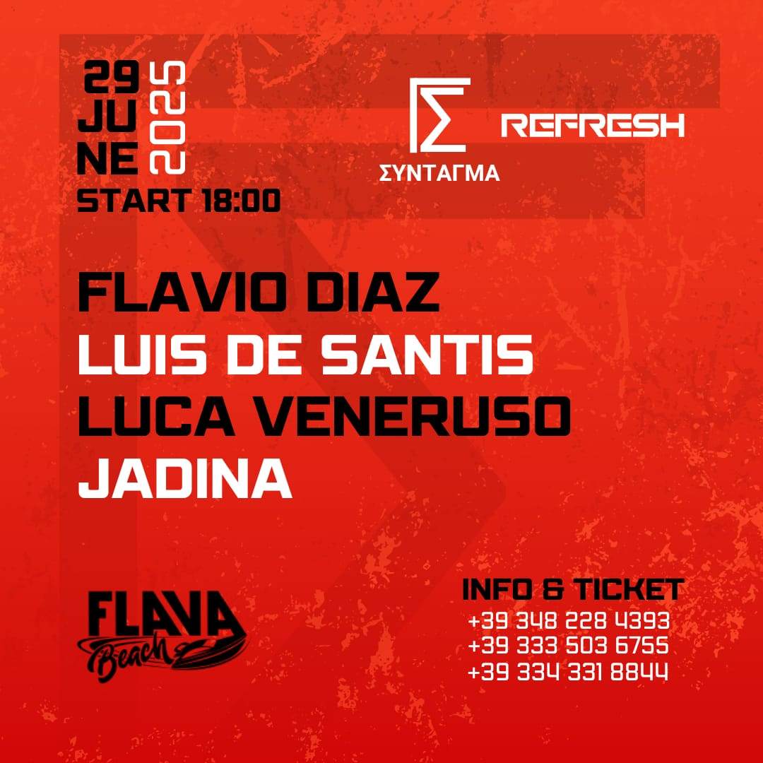 Flava Beach pres. Flavio Diaz - Luis De Santis - Jadina - Luca Veneruso ...