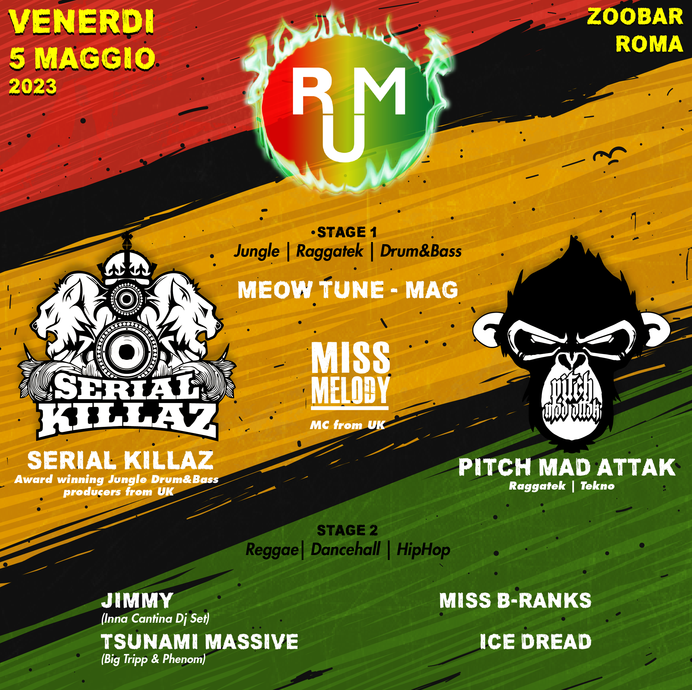 RUM with Serial Killaz (Jungle/Dnb from Uk) & PITCH MAD ATTAK (Raggatek ...