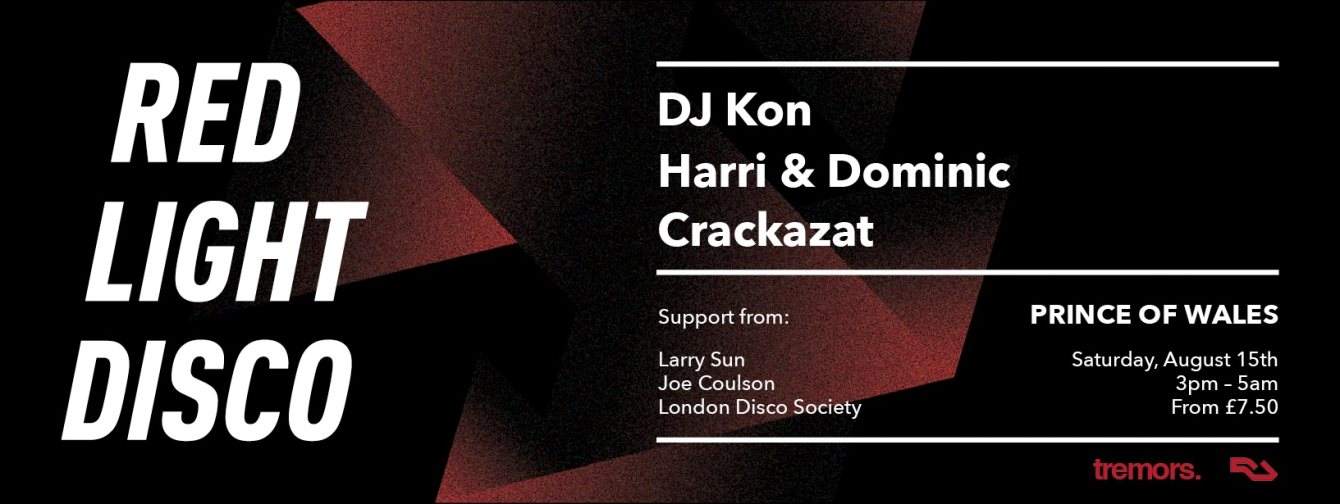 Red Light Disco - DJ Kon, Harri & Domenic, Crackazat Live at The Prince ...