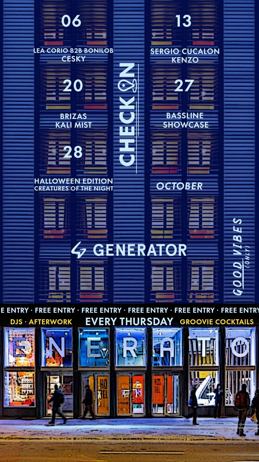 FREE Tickets - Check In with Kenzo at Generator Barcelona, Barcelona