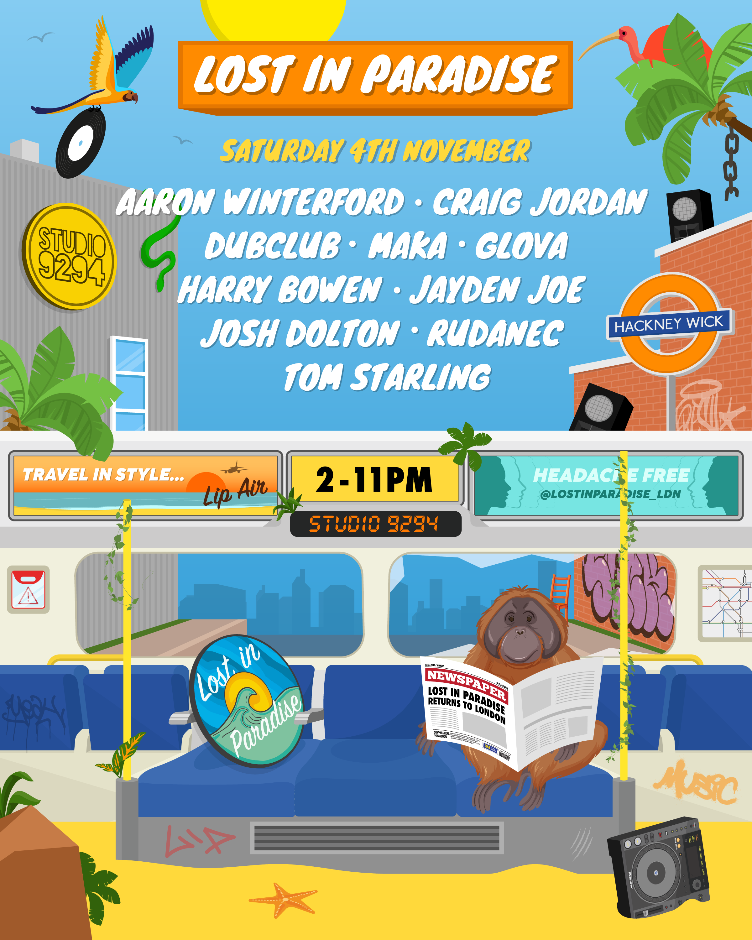 [CANCELLED] Return to 9294 - Day time party at Studio 9294, London