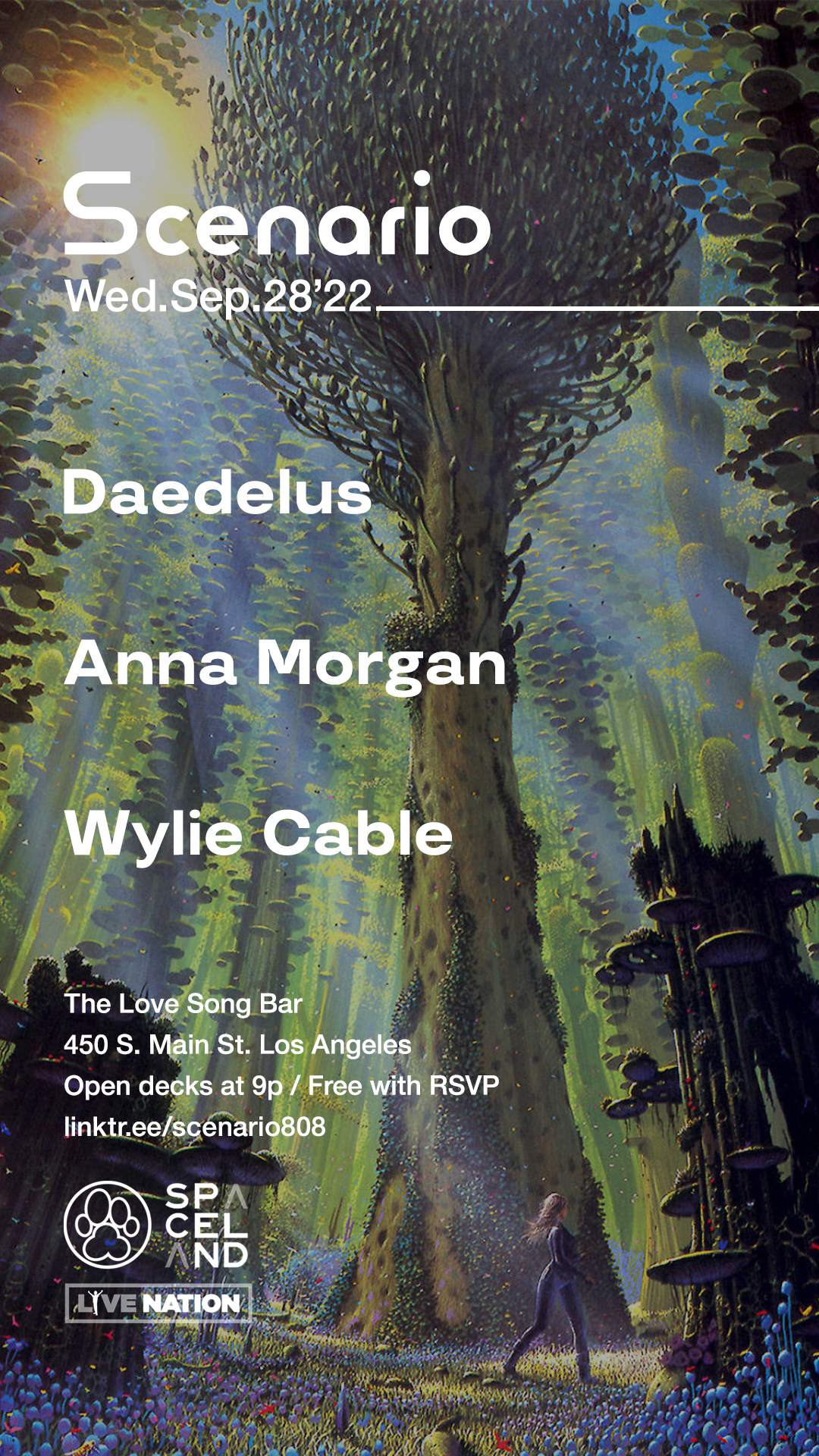 Scenario - Daedelus, Anna Morgan, Wylie Cable at The Love Song, Los Angeles