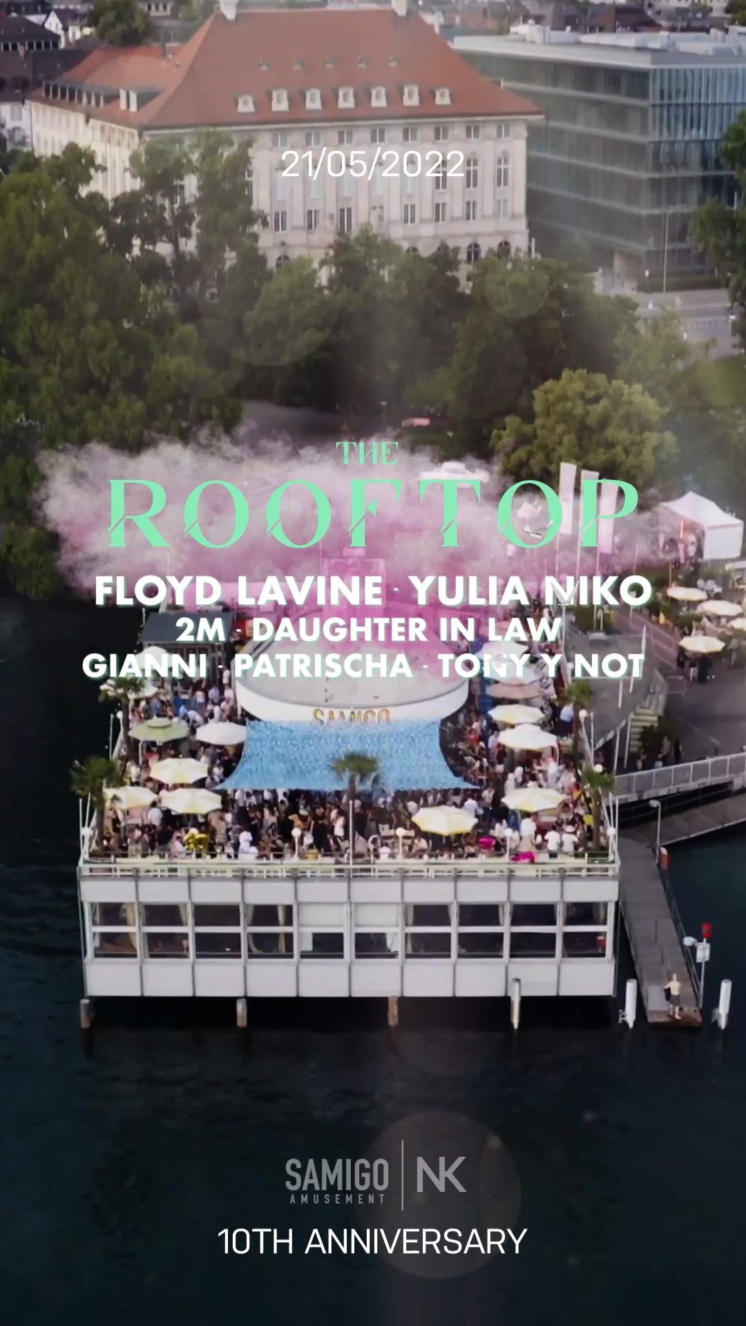 THE ROOFTOP with Floyd Lavine & Yulia Niko at Samigo Amusement, Zurich