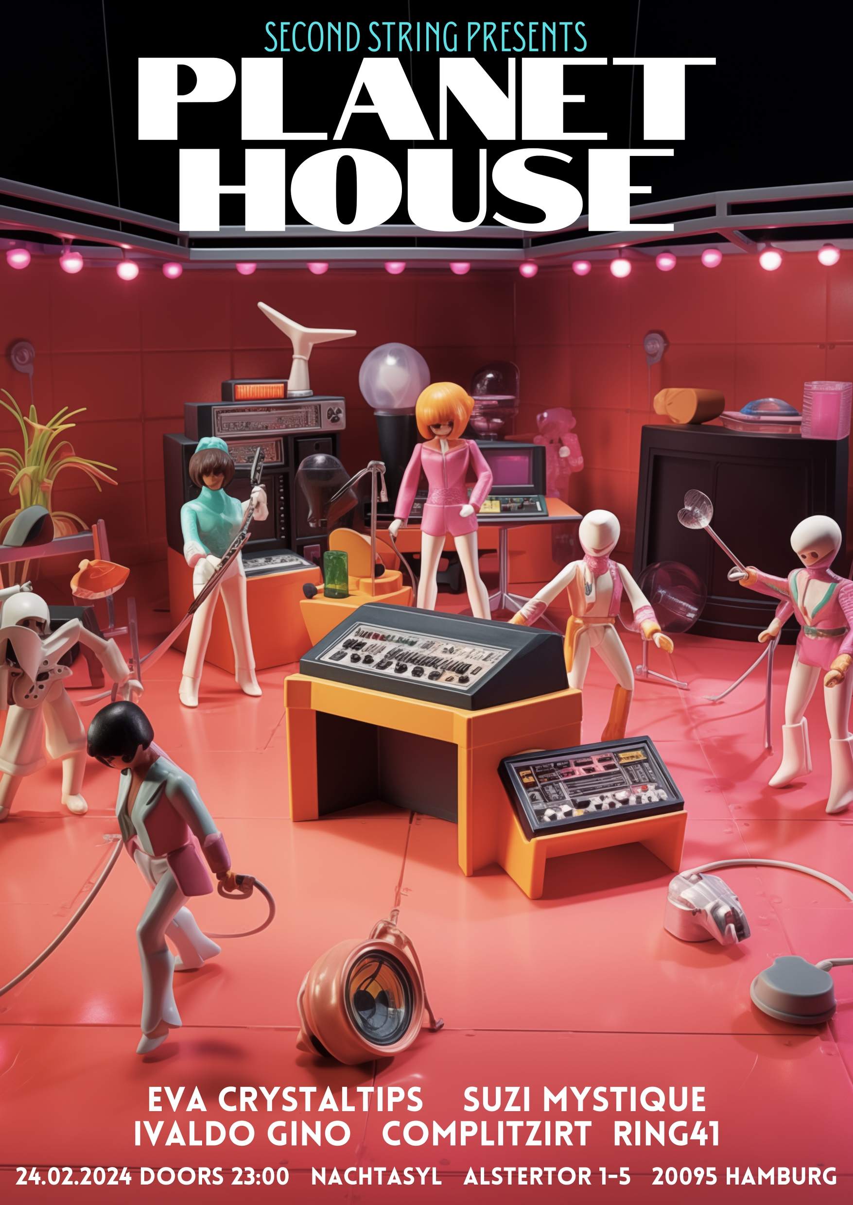 Second String presents Planet House at Nachtasyl, Hamburg