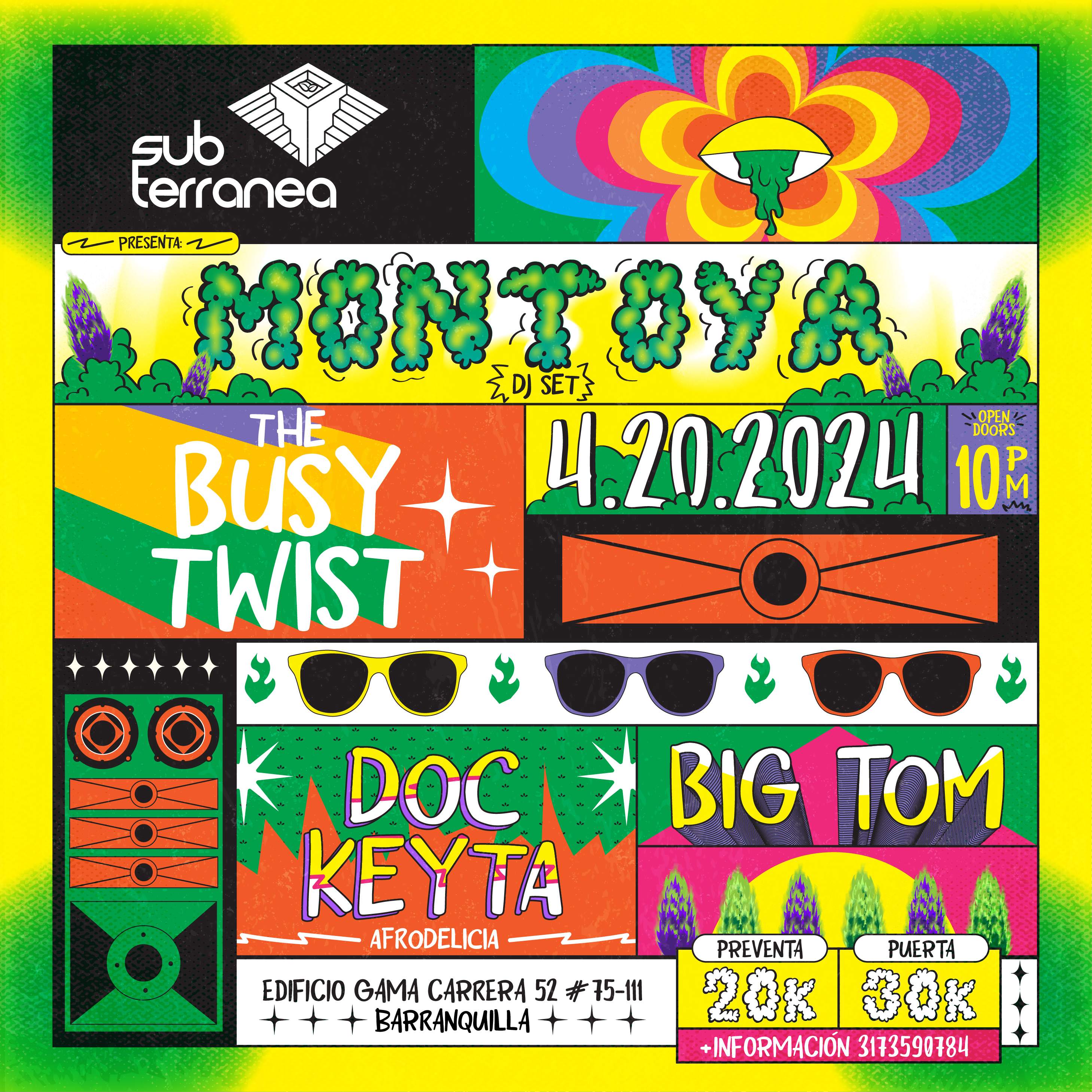 Montoya (ZZK) Tour + Busy Twist + Doc Keyta at Subterranea, Colombia