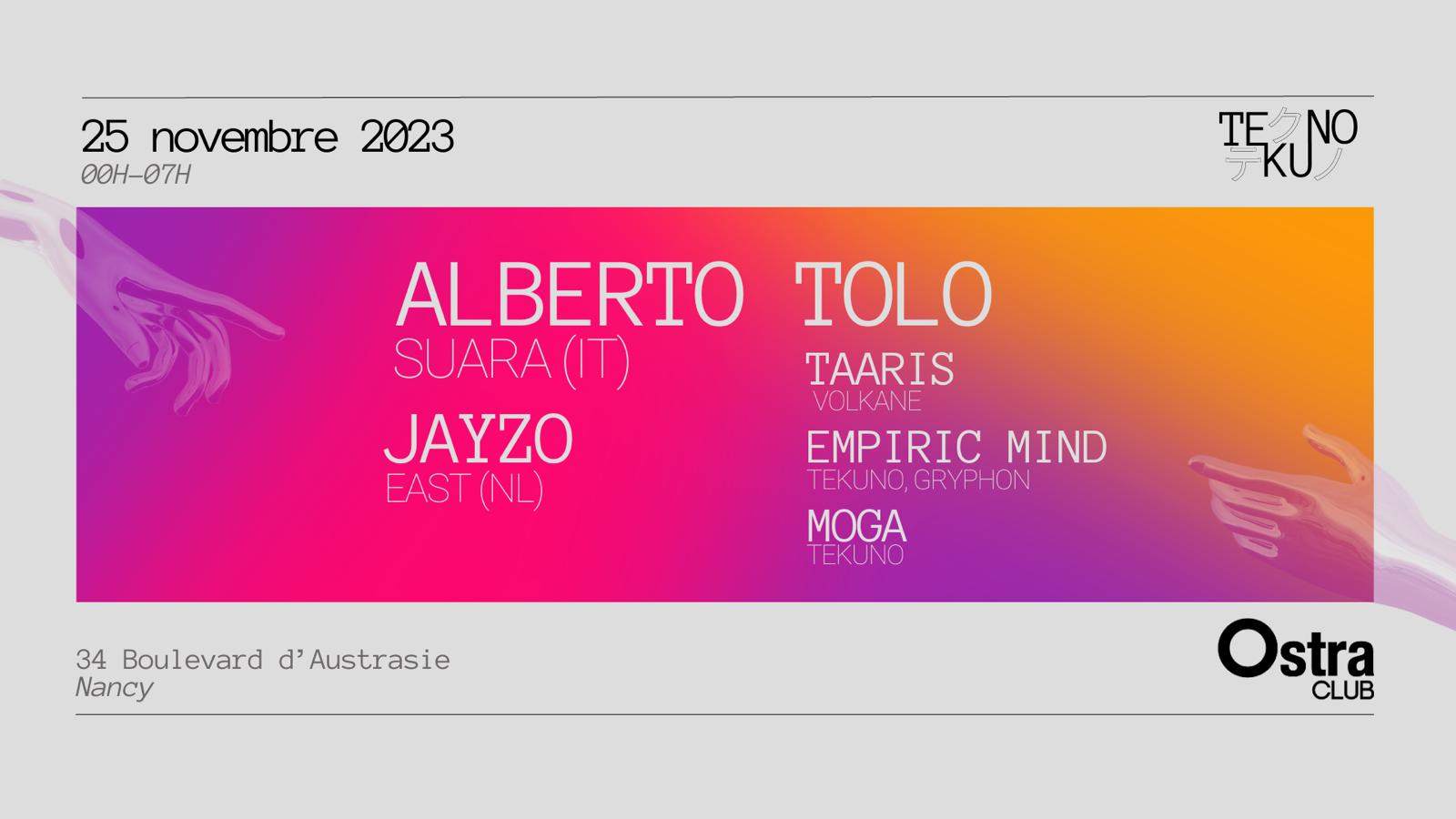 TEKUN°3 w/Alberto Tolo, Jayzo, Taaris, Empiric Mind, Moga at L'Ostra ...