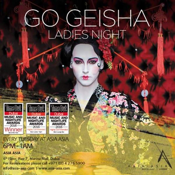 Asia Asia Go Geisha Ladies Night at Pier 7, Dubai bei Asia Asia, Dubai