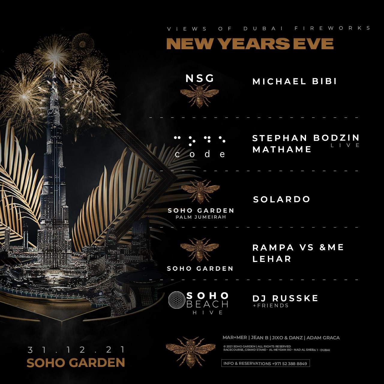 New Years Eve at Soho Garden at Soho Garden DXB, Dubai