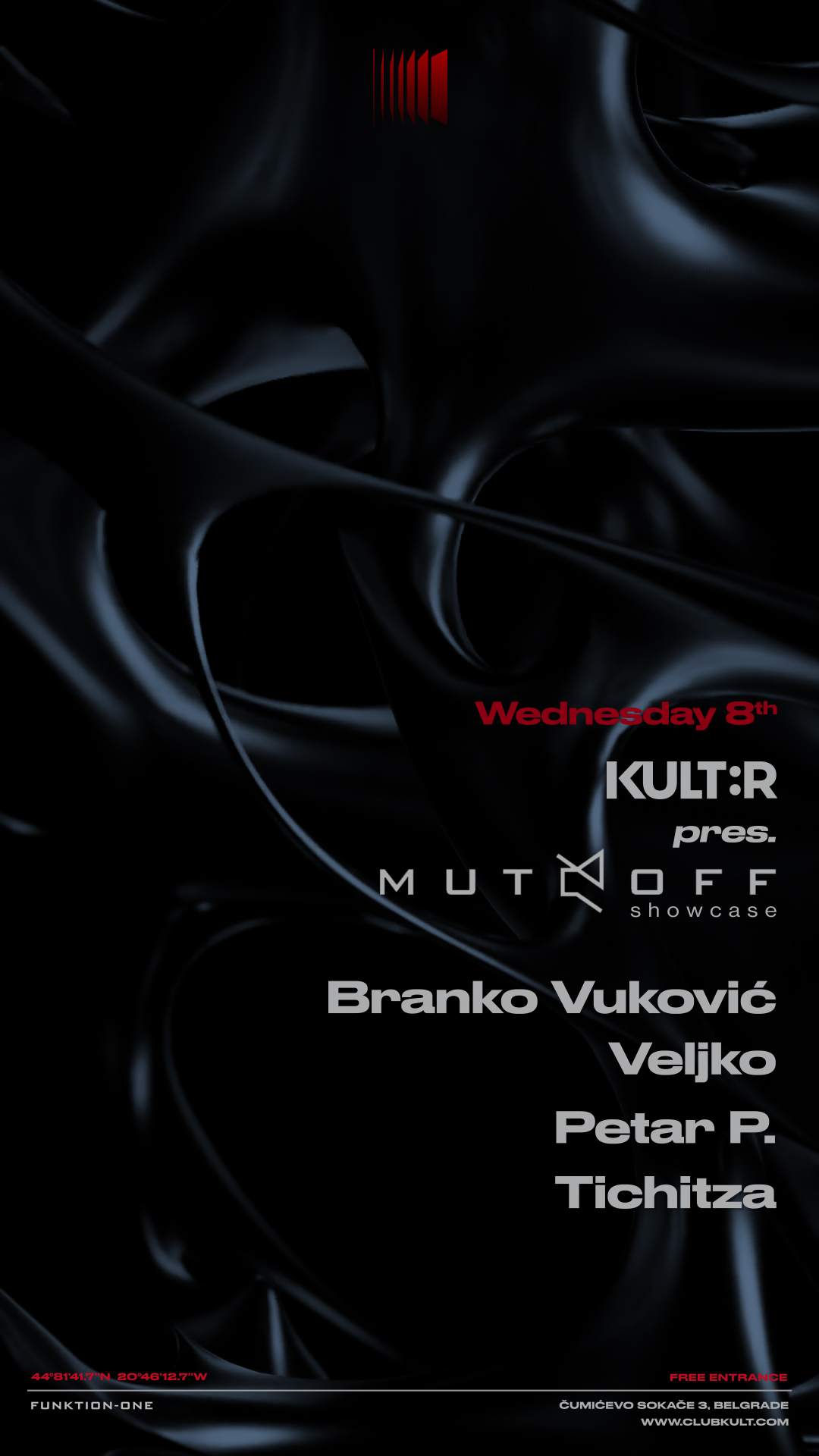 KULT:R pres. MUTE OFF showcase with Branko Vukovic, Petar P, Veljko ...