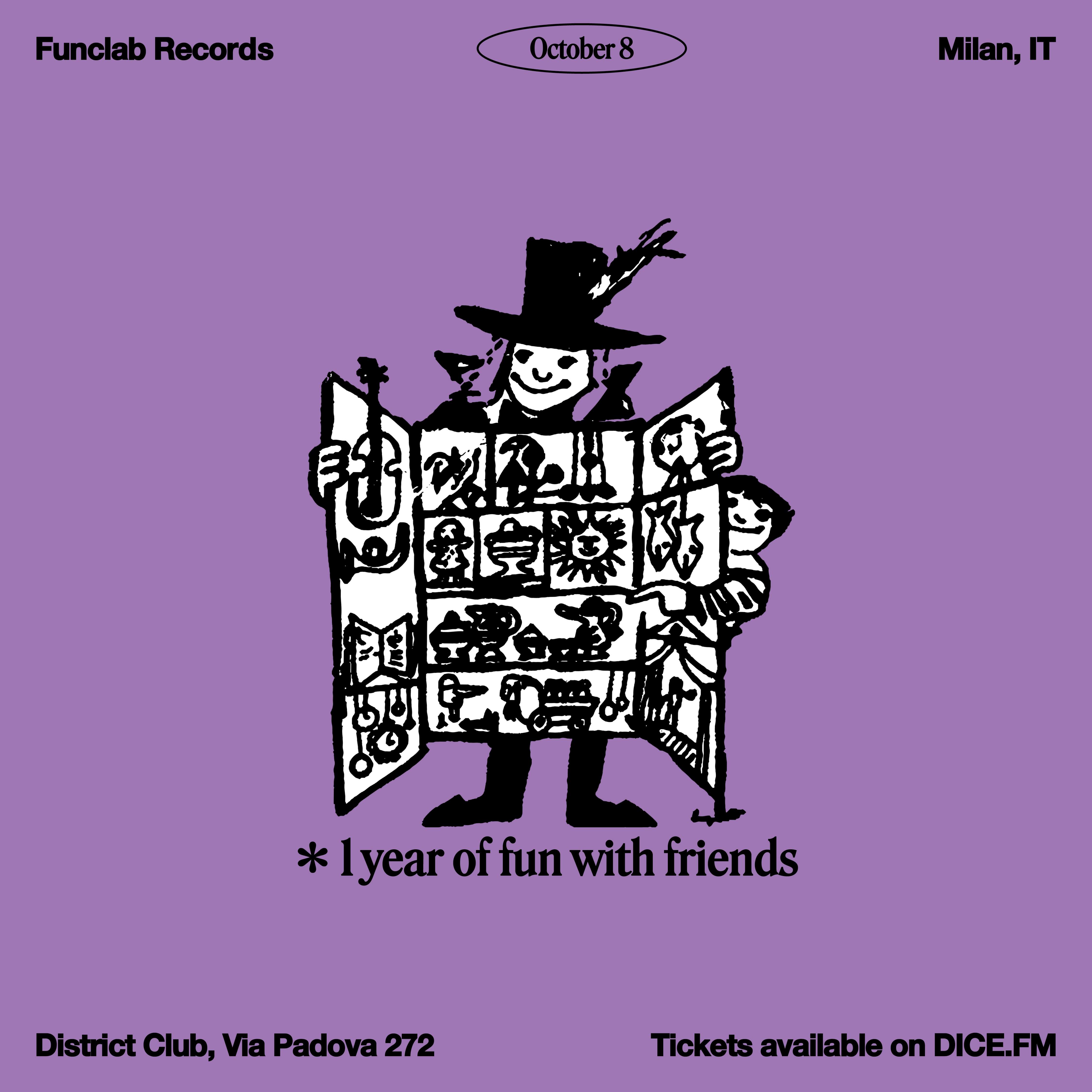 Funclab presents: 1 year of fun with friends - Oct bij District 272, Milaan