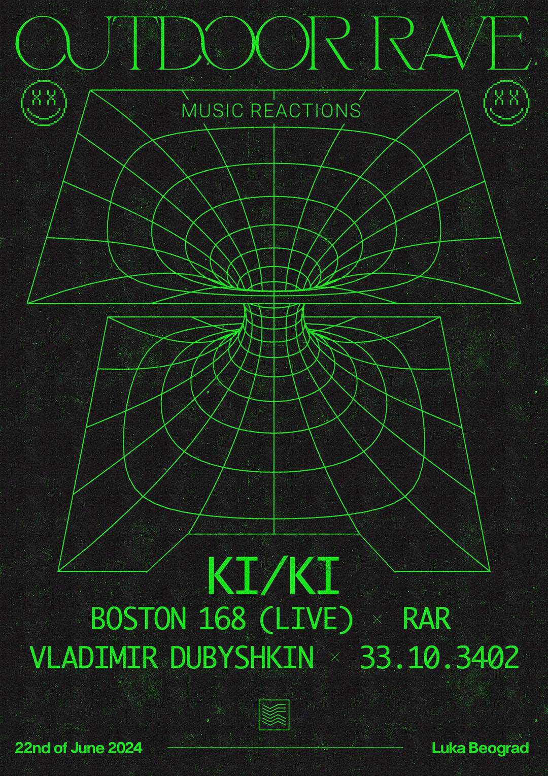 Music Reactions Outdoor Rave: June at Hangar, Belgrade