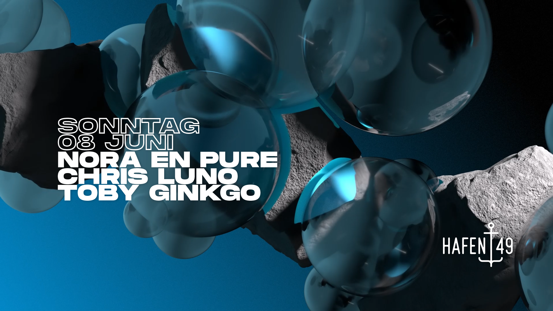 Nora En Pure, Chris Luno, Toby Ginkgo at Hafen 49, Mannheim