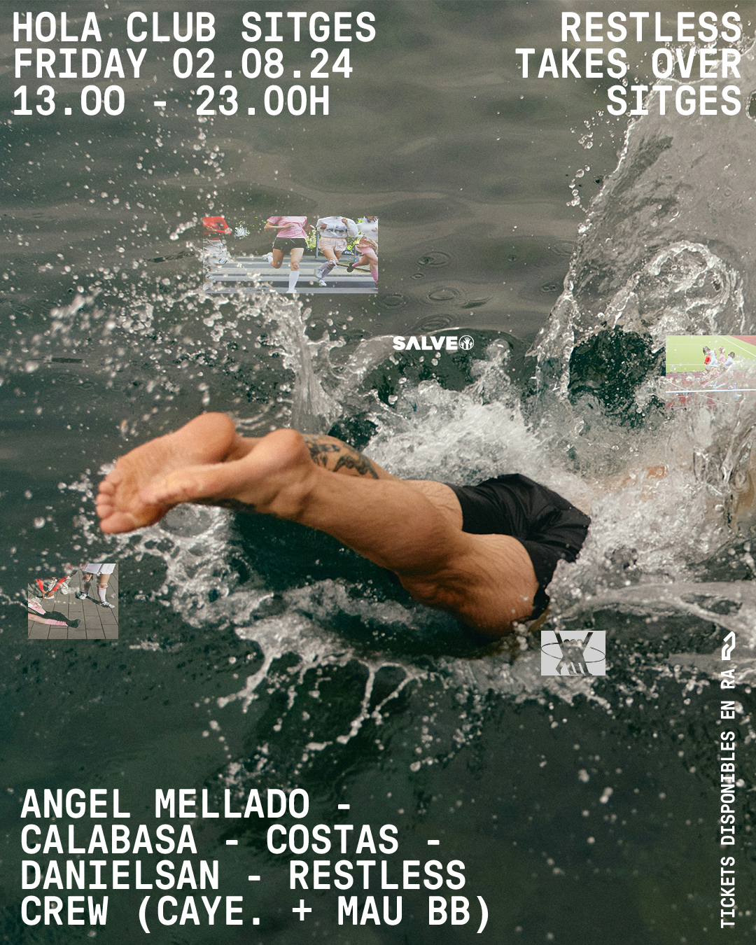 Restless w/ Salve at Hola Club Sitges at Hola Club Sitges (Cala ...