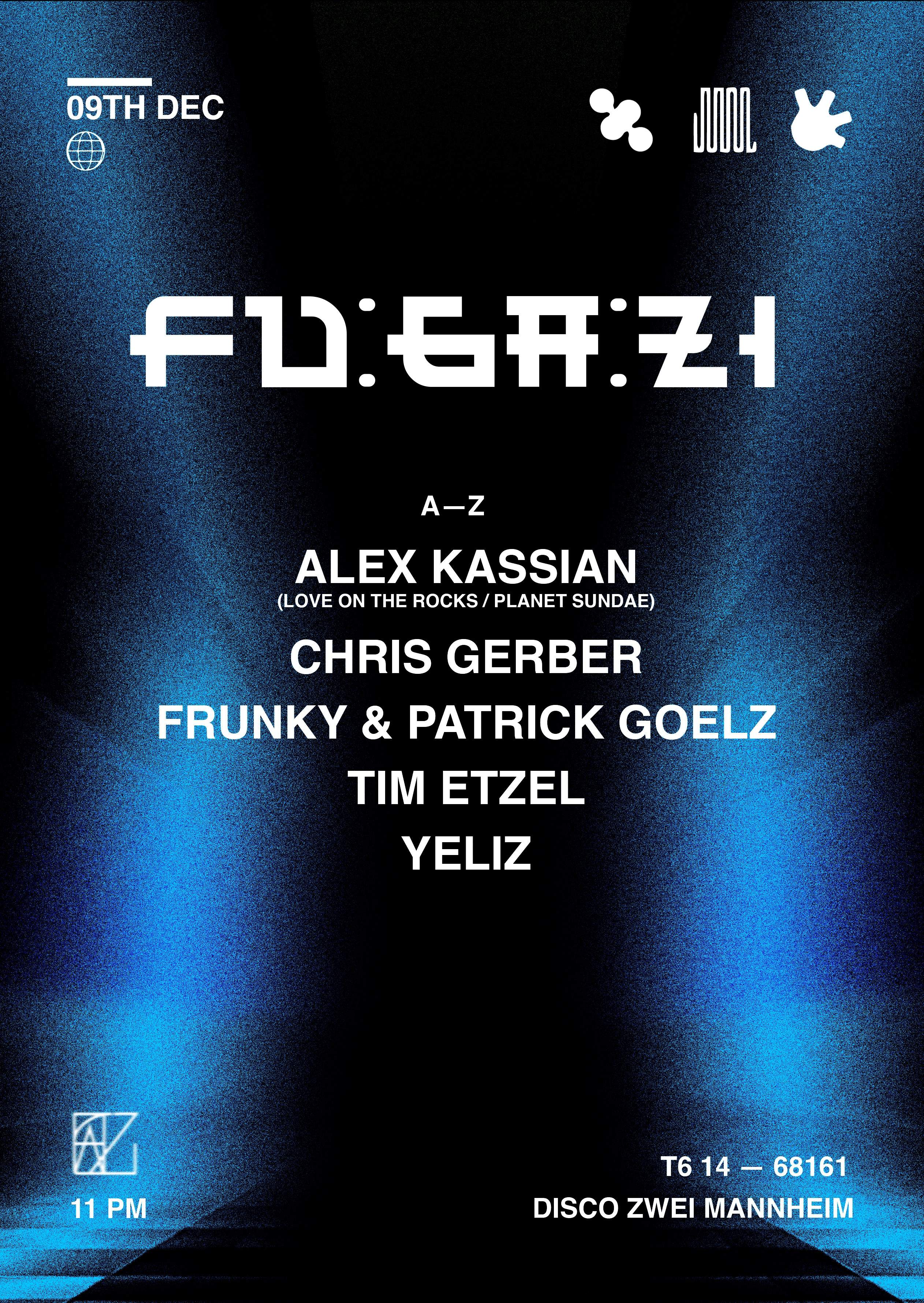 Fugazi with Alex Kassian, Tim Etzel, Chris Gerber at Disco Zwei, マンハイム