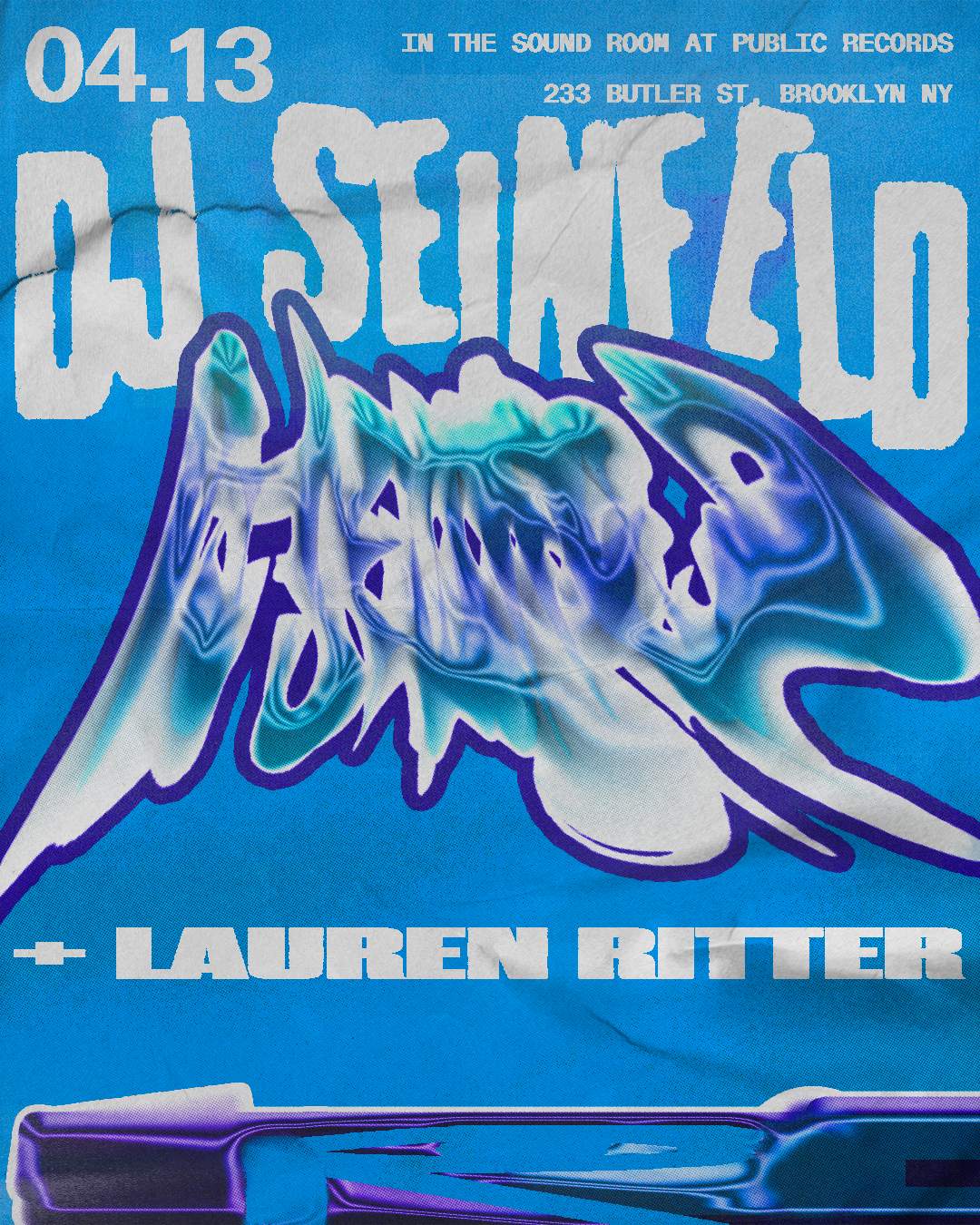 DJ Seinfeld + Lauren Ritter at public records, New York City