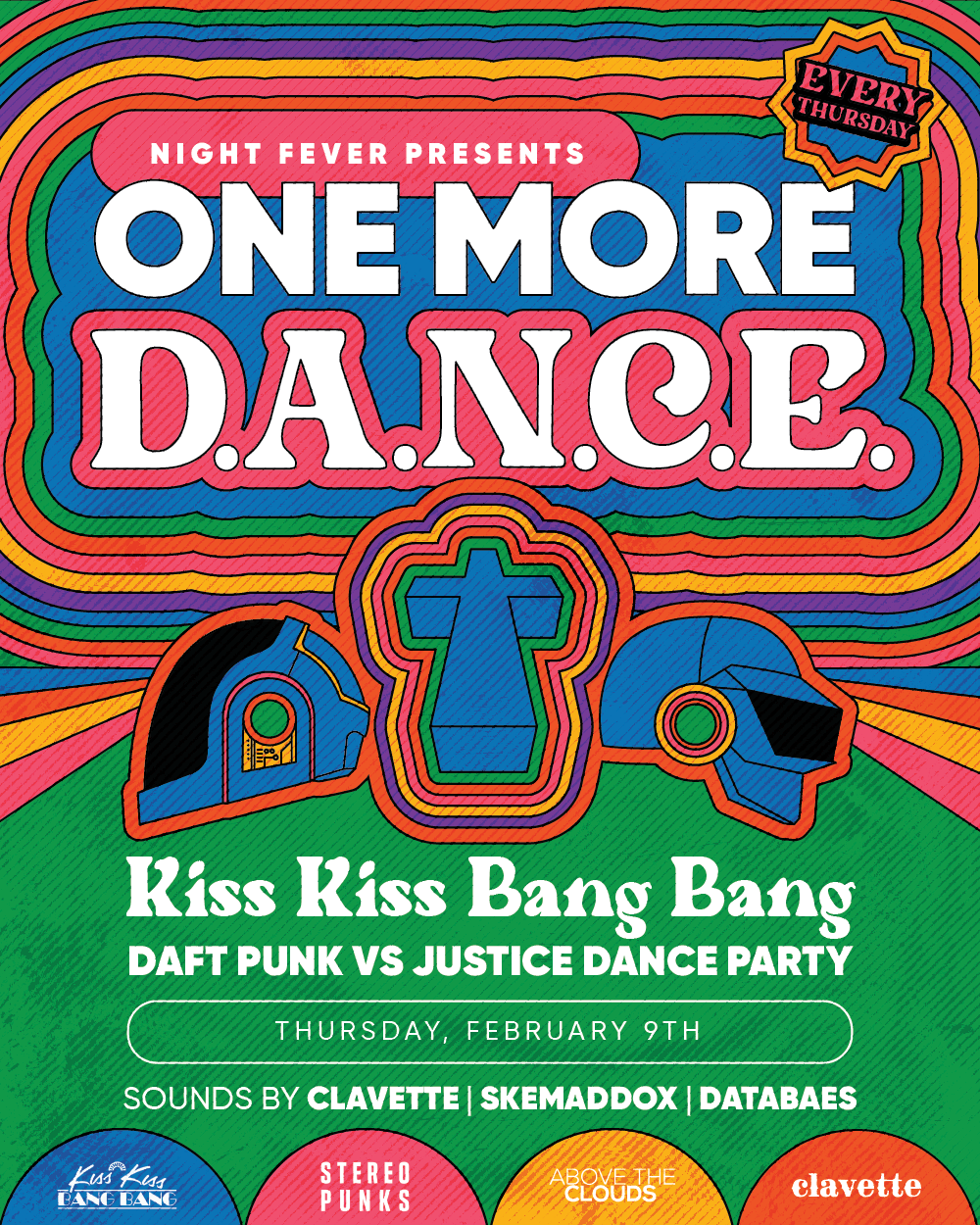 One More D.A.N.C.E. - Daft Punk vs Justice Dance Party at Kiss Kiss ...