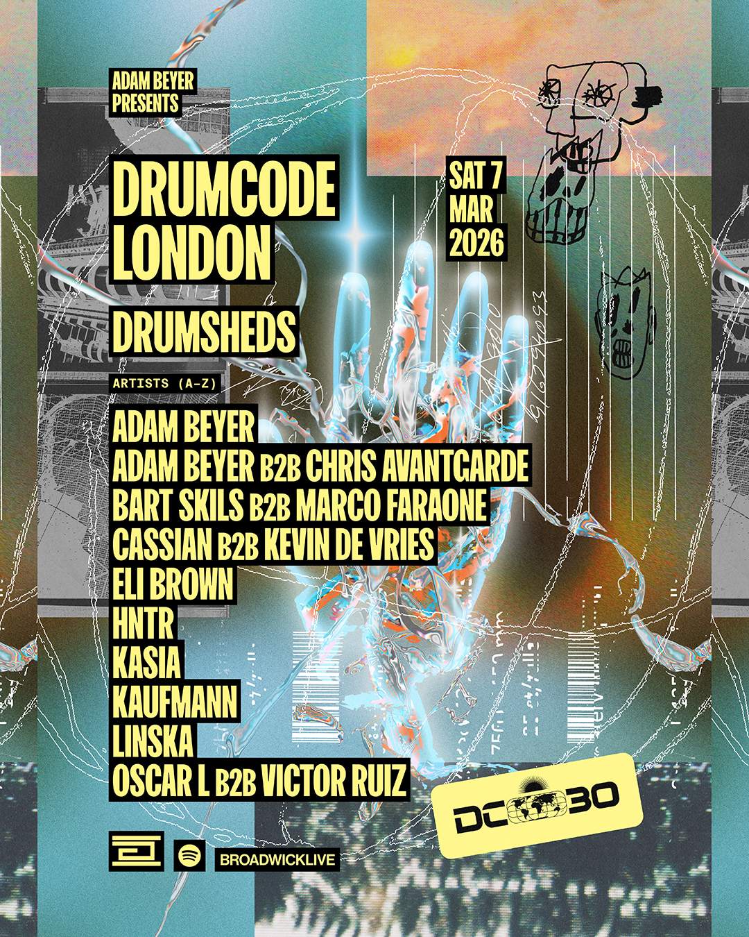 Drumcode London with Adam Beyer b2b Chris Avantgarde, Kasia, Cassian ...