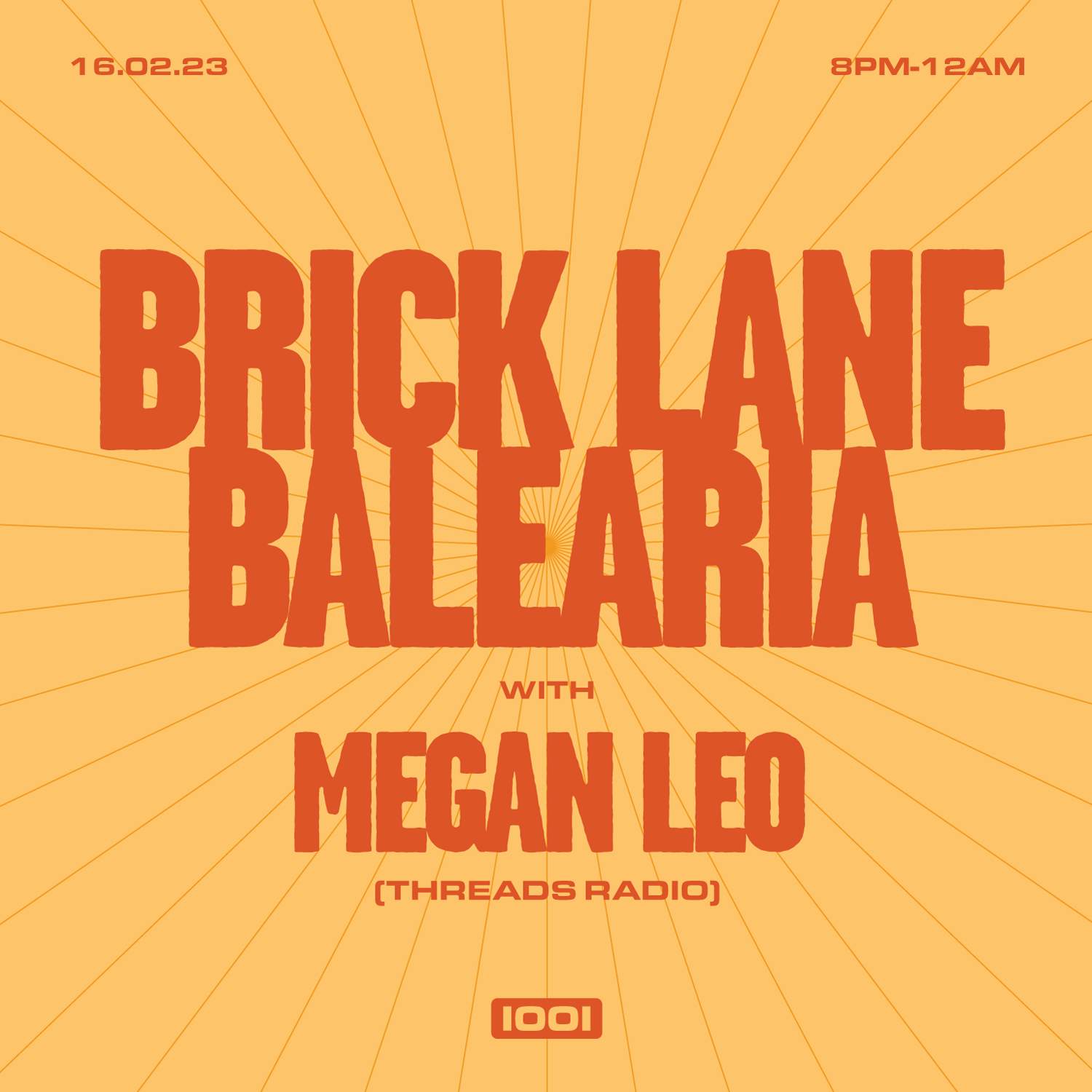 Brick Lane Balearia with Megan Leo at Cafe 1001, London