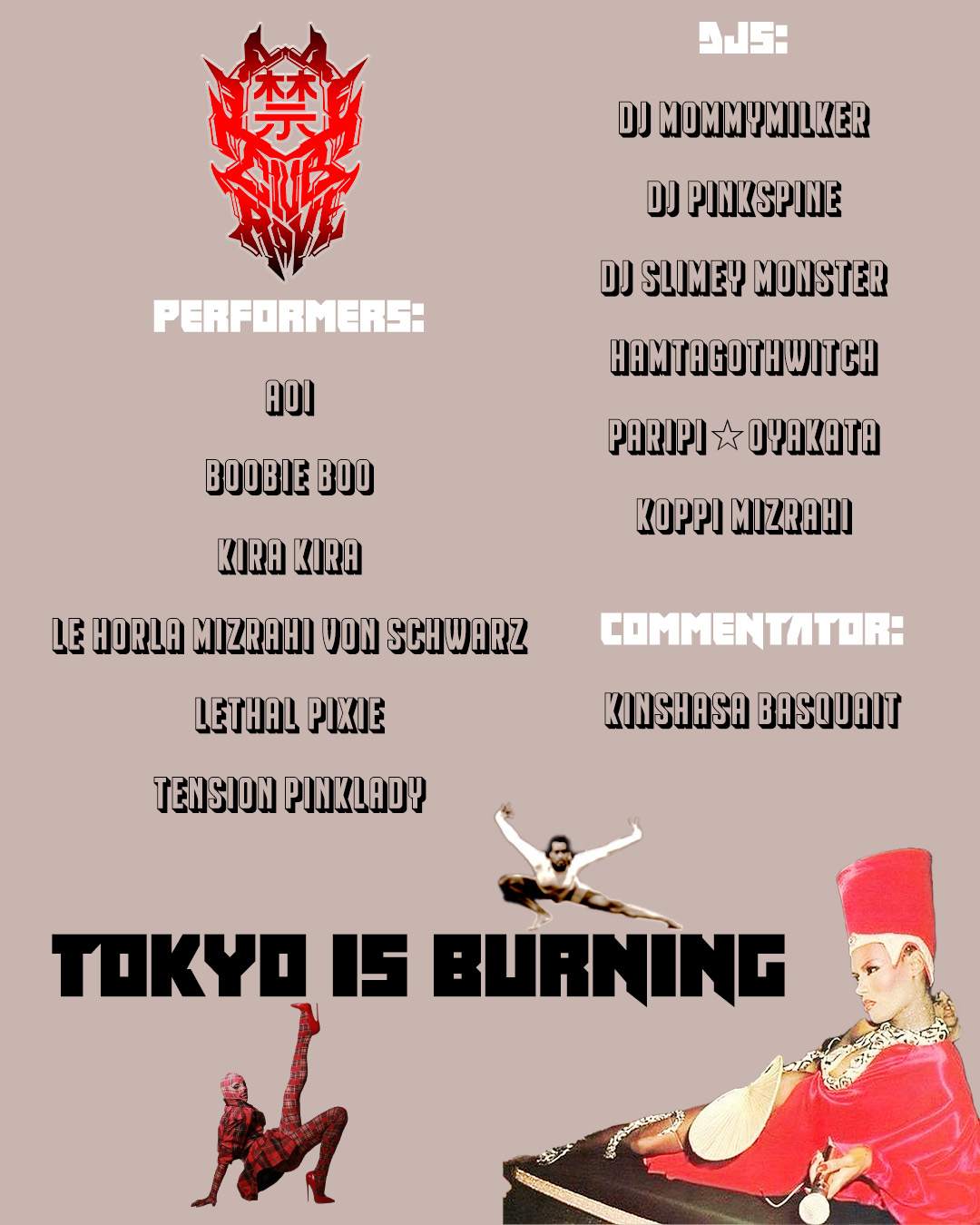 KINKY CLUB RAVE 'Tokyo Is Burning' at HVEN, Tokyo