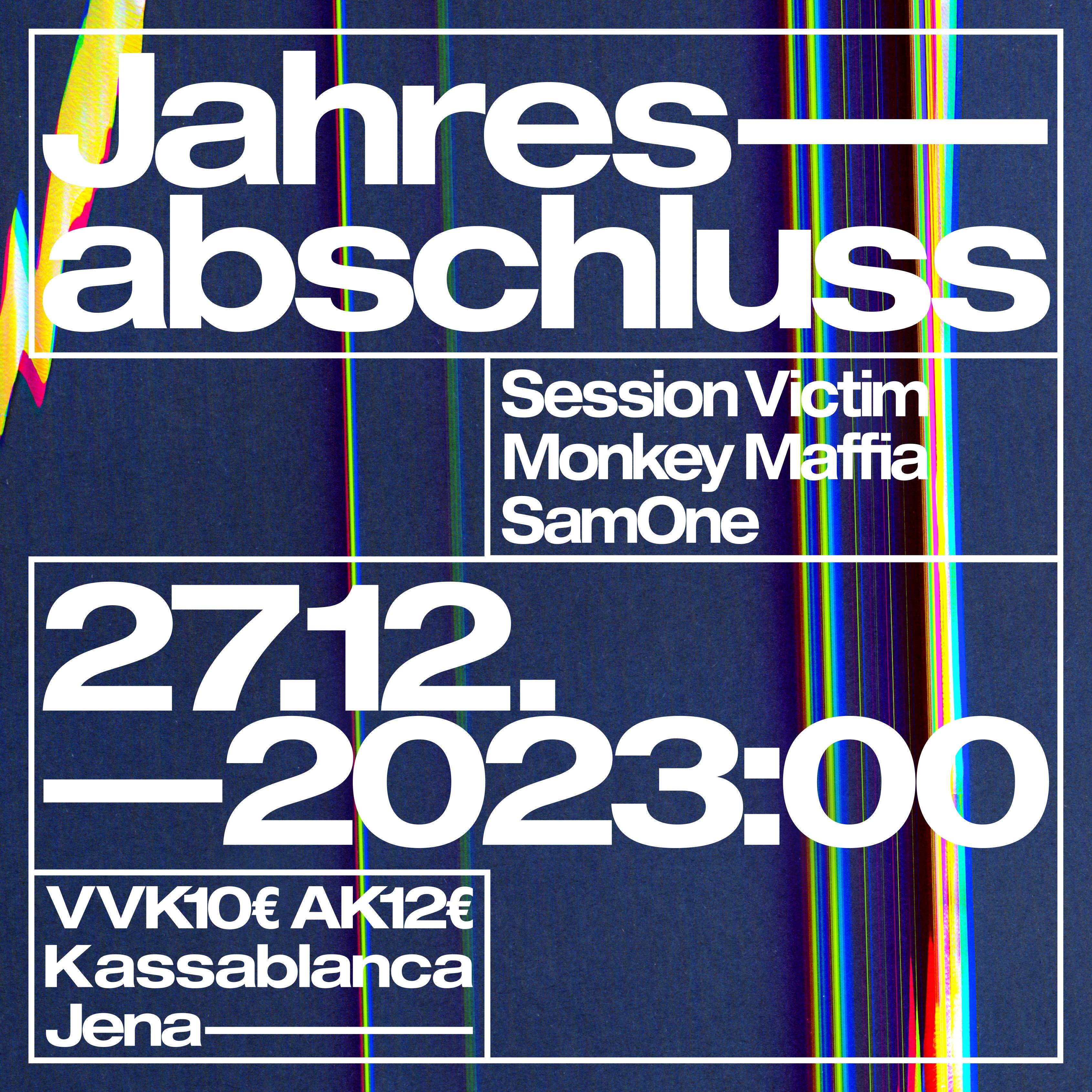 Freude am Tanzen Jahresabschluss - DJs: Session Victim - Monkey Maffia ...