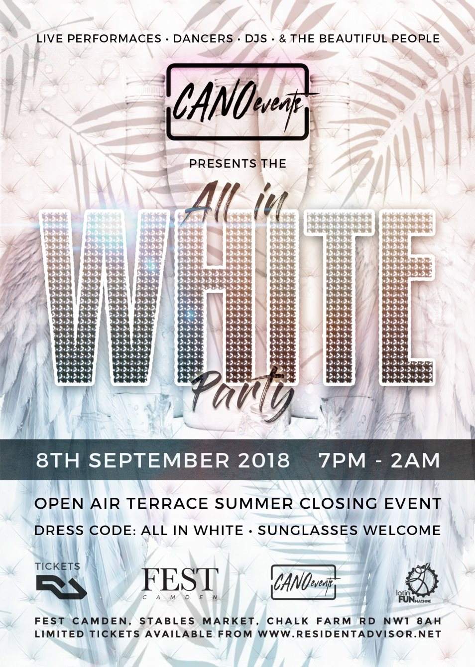 The All in White End of Summer Event at Fest Camden, London